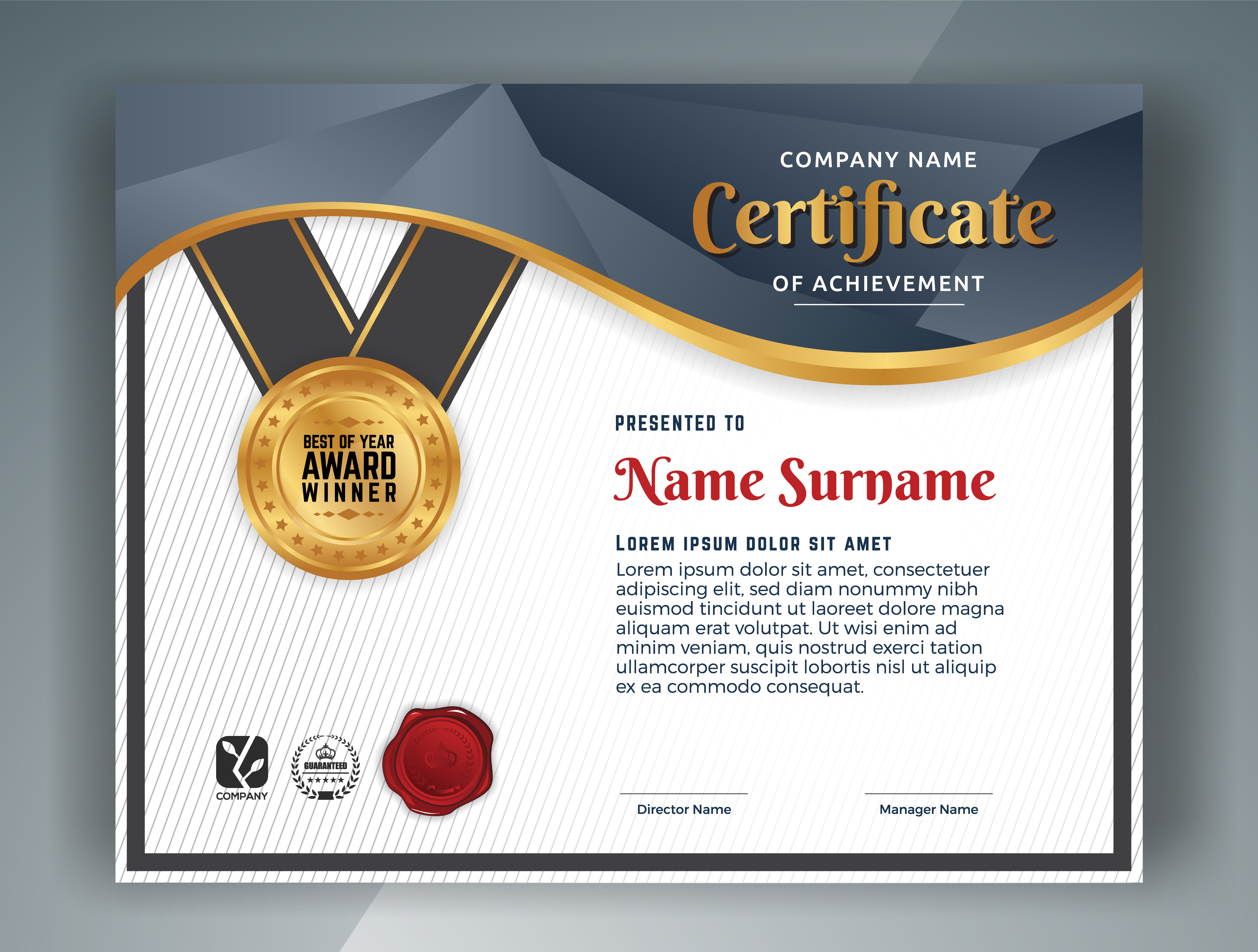 Multipurpose Professional Certificate Template Design. Vector il 234738 ... Multipurpose Professional Certificate Template Design. Vector il 234738 ...