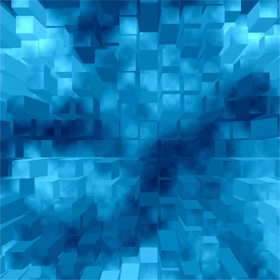 Ilustración De Fondo Geométrico Azul 3d 238620 Vector En Vecteezy