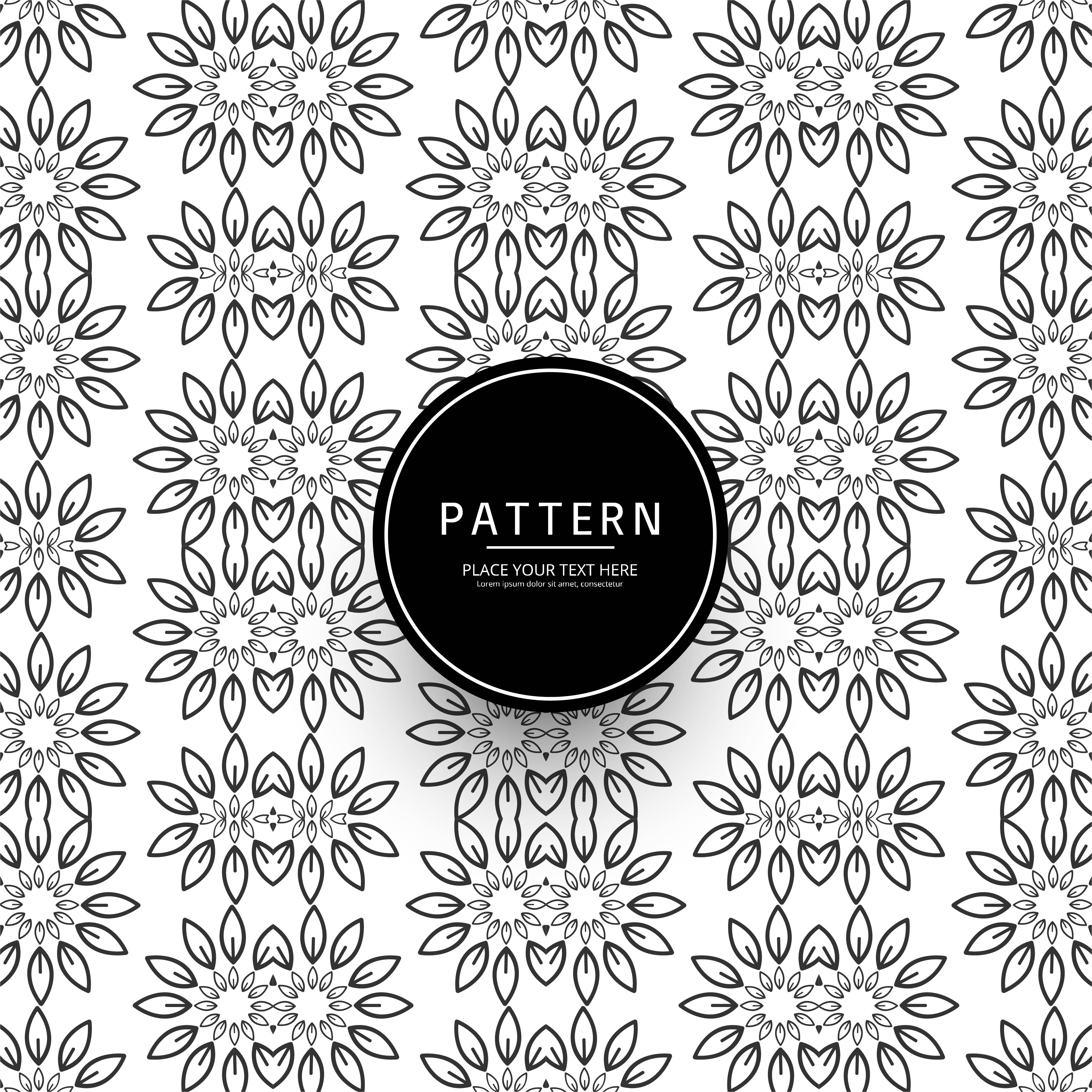 Modern Flower Pattern Background 238724 Vector Art At Vecteezy