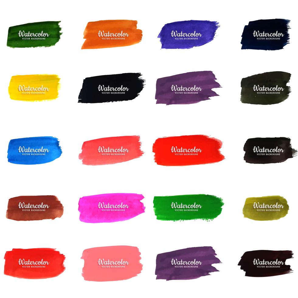 modern watercolor strokes set 243640 Vector Art at Vecteezy