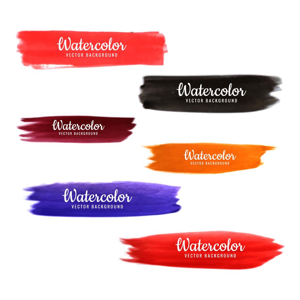 modern watercolor strokes set 243884 Vector Art at Vecteezy