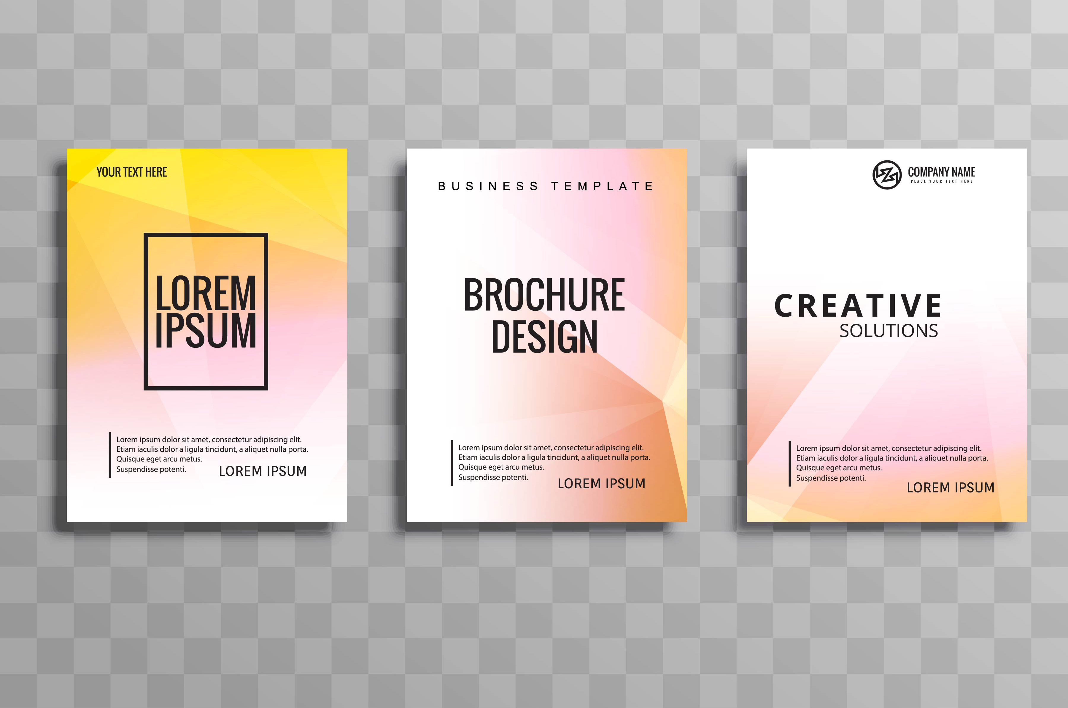 Creative polygon brochure set flyer design illustration 244454 Vector ... Creative polygon brochure set flyer design illustration 244454 Vector ...