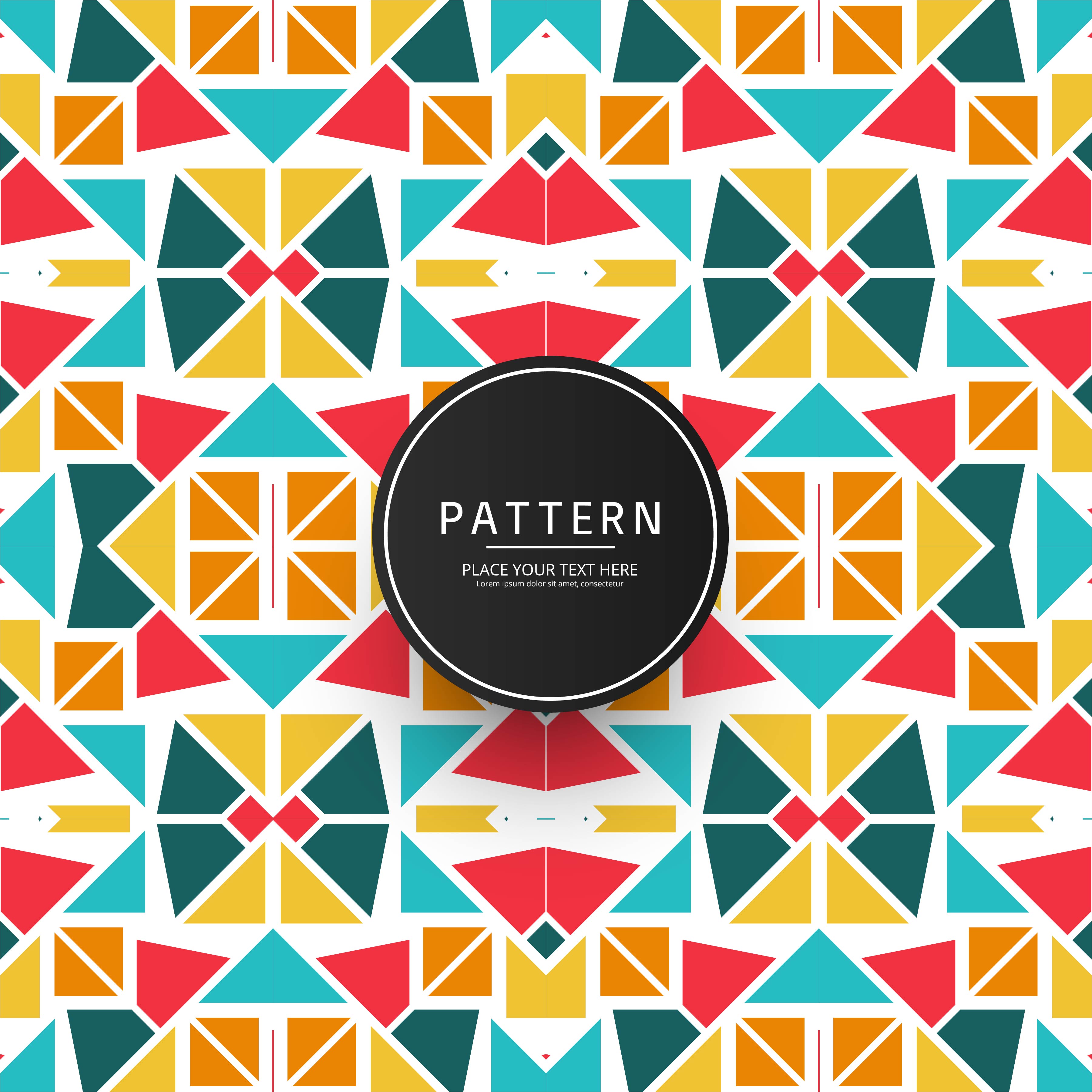 Modern geometric colorful pattern design 244865 Vector Art at Vecteezy