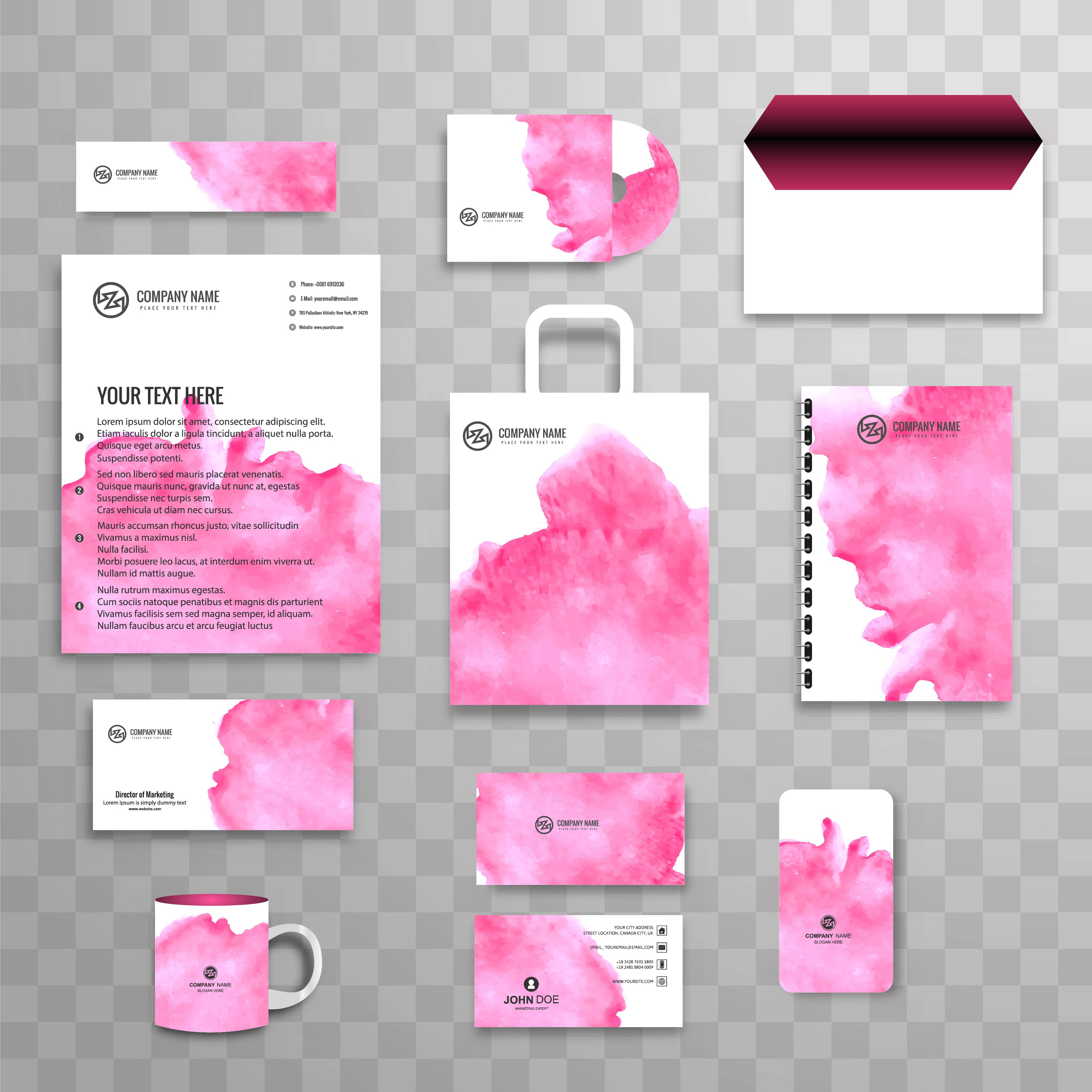 Modern business stationery set 244874 Vector Art at Vecteezy Modern business stationery set 244874 Vector Art at Vecteezy
