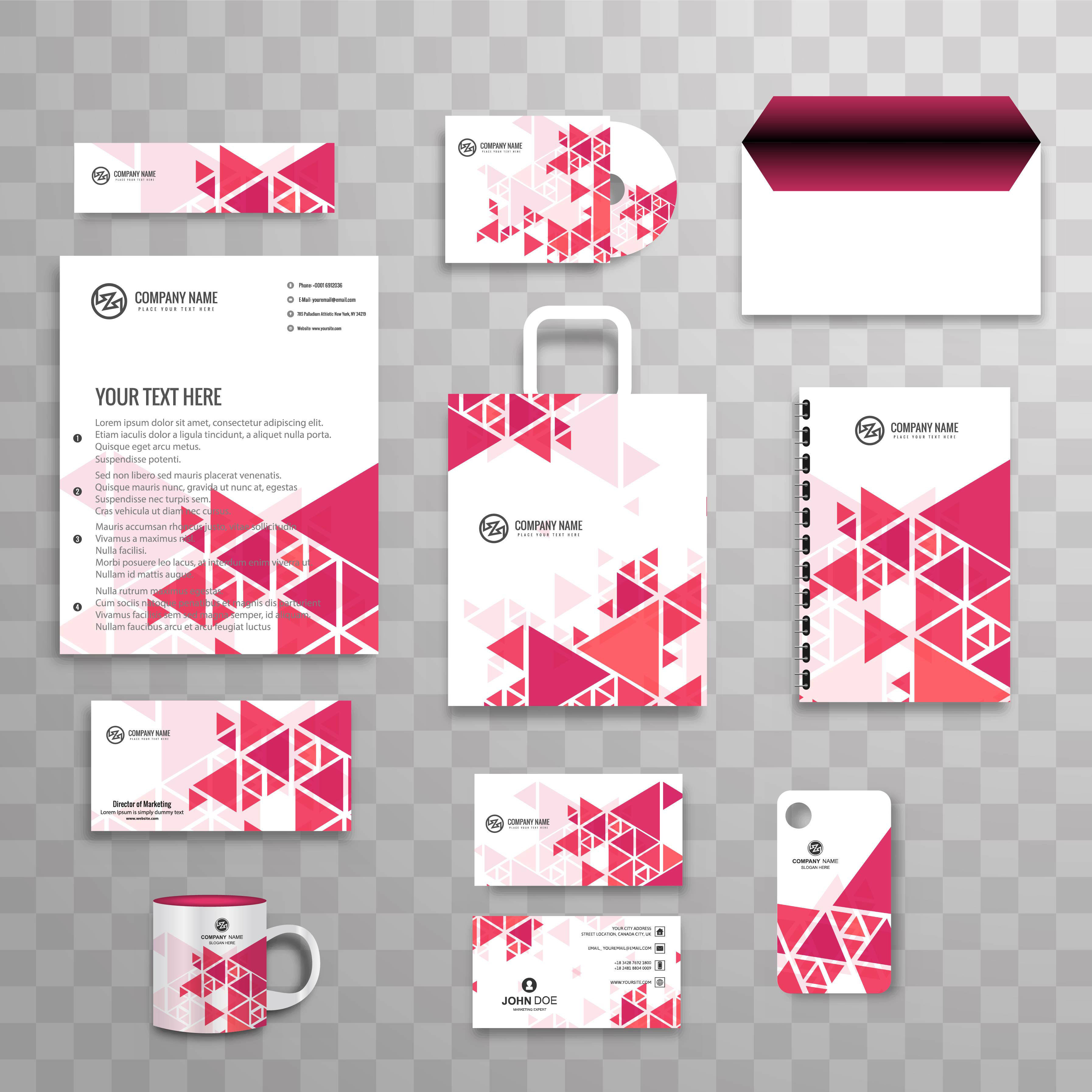 Modern business stationery set 244927 Vector Art at Vecteezy Modern business stationery set 244927 Vector Art at Vecteezy