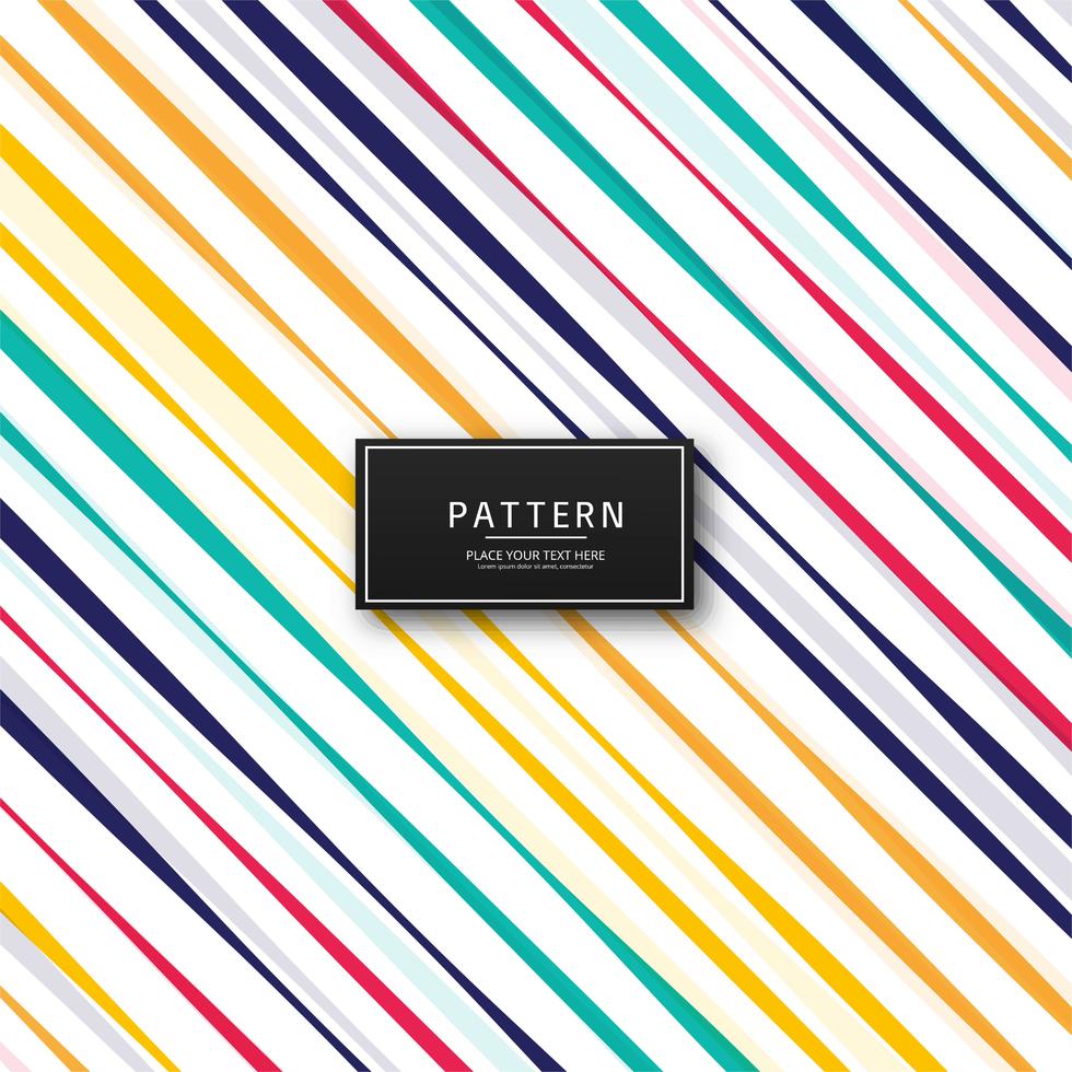 Beautiful colorful lines pattern vector background 245574 Vector Art at ...