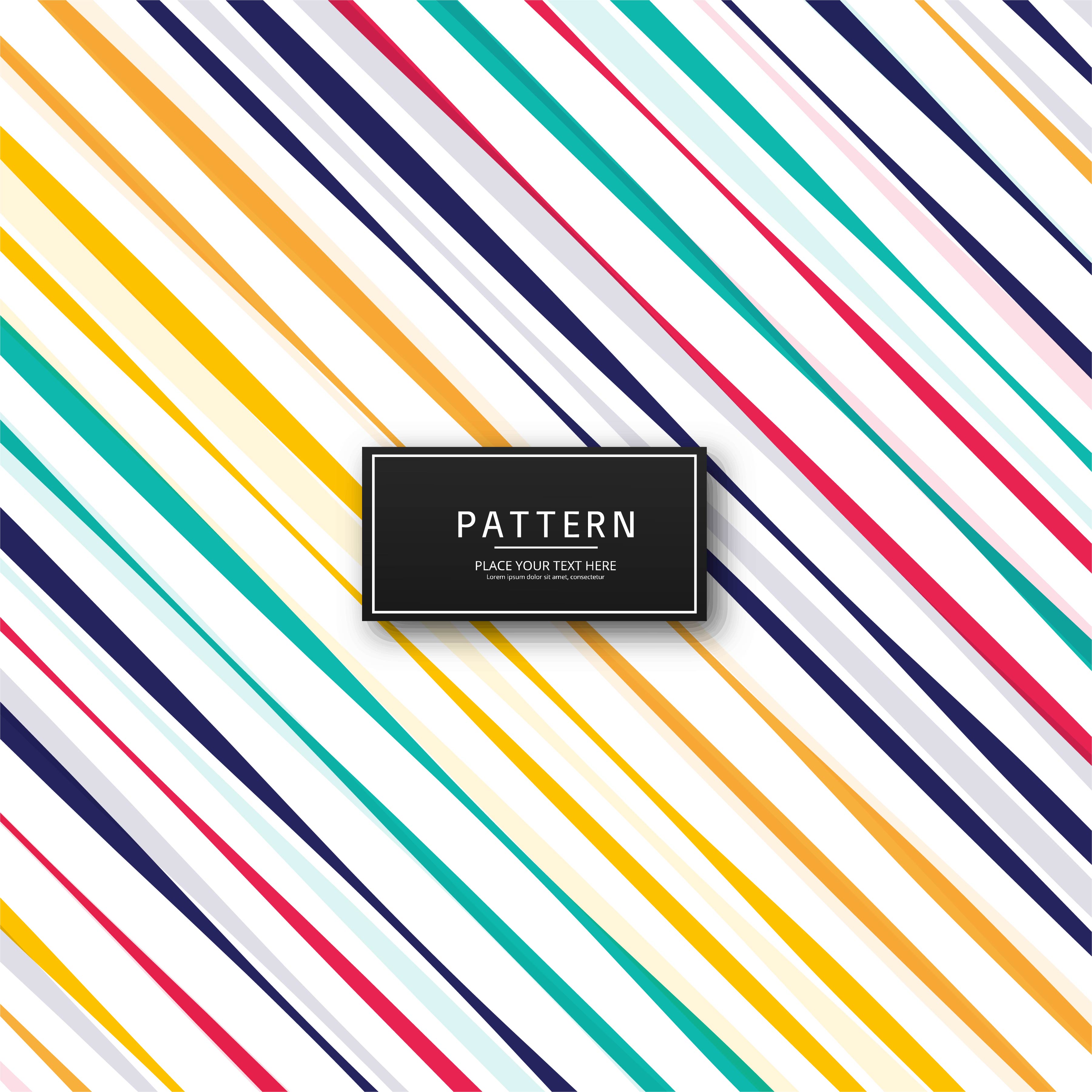 Beautiful colorful lines pattern vector background 245574 Vector Art at ...