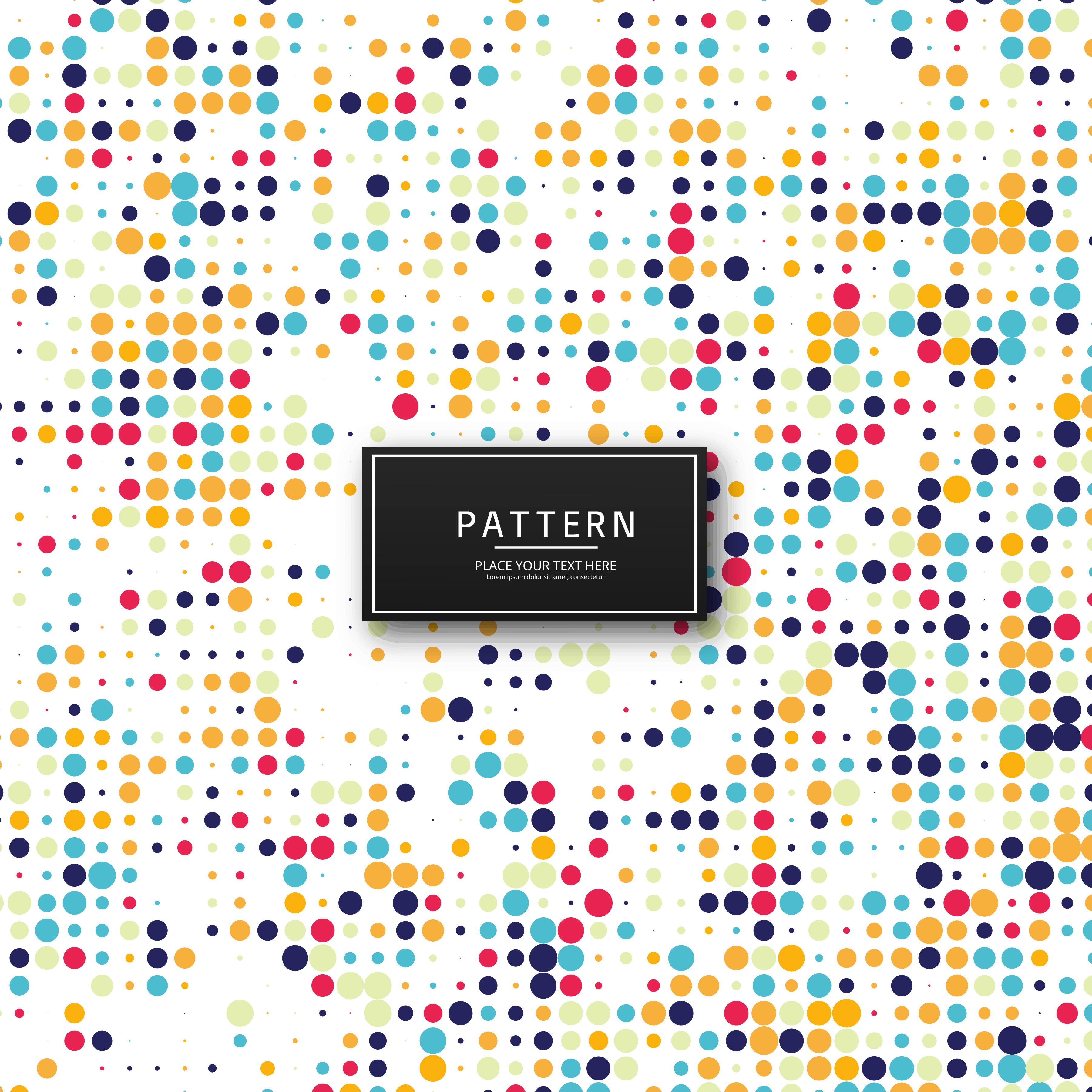 Abstract colorful dots pattern background illustration 245993 Vector ...
