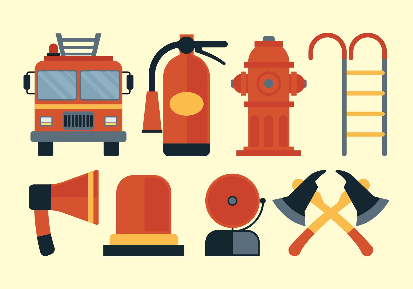 Firefighter Vector Set 246287 Vector Art at Vecteezy