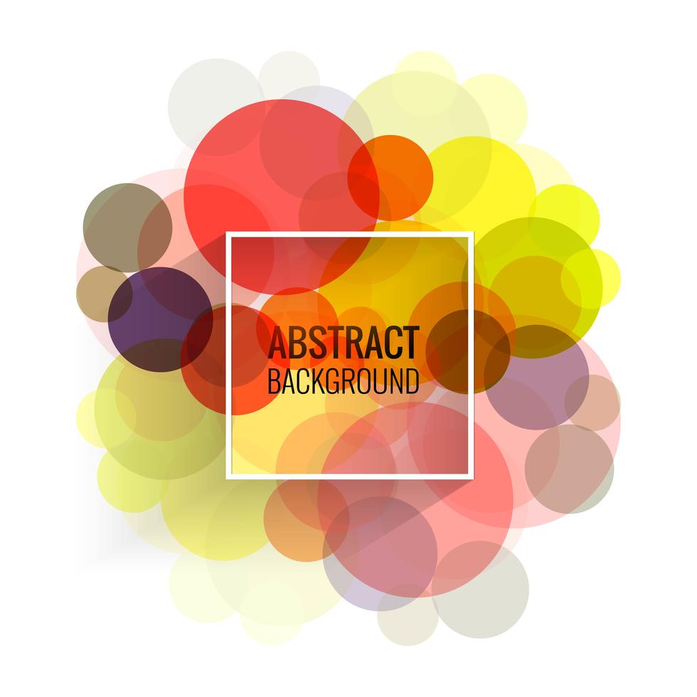 Abstract colorful circles background illustration 246435 Vector Art at ...