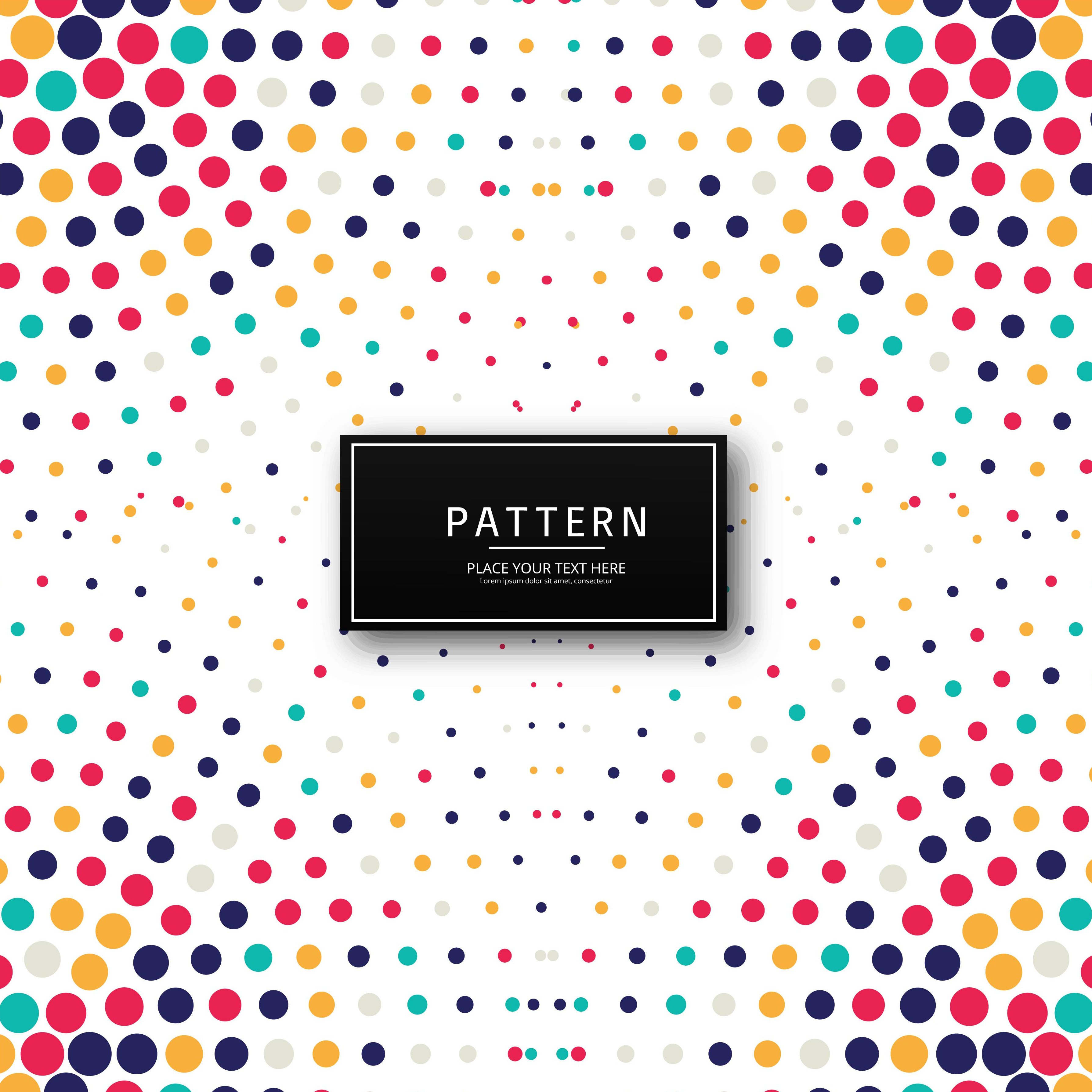 Abstract colorful dots pattern illustration background 246467 Vector ...