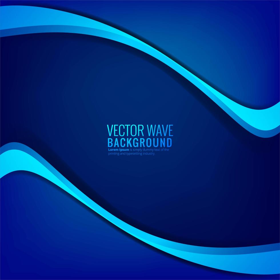 Abstract elegant blue wave background 246510 Vector Art at Vecteezy
