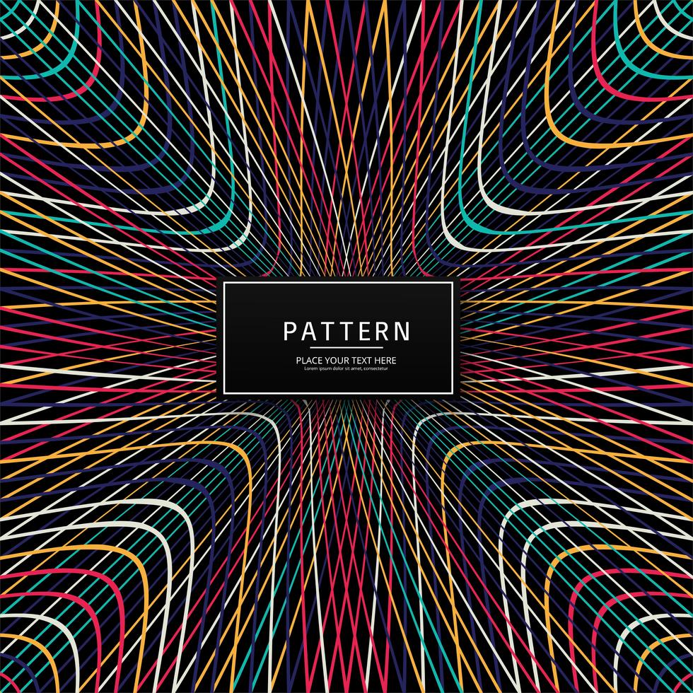 Modern dark colorful lines pattern design 246890 Vector Art at Vecteezy