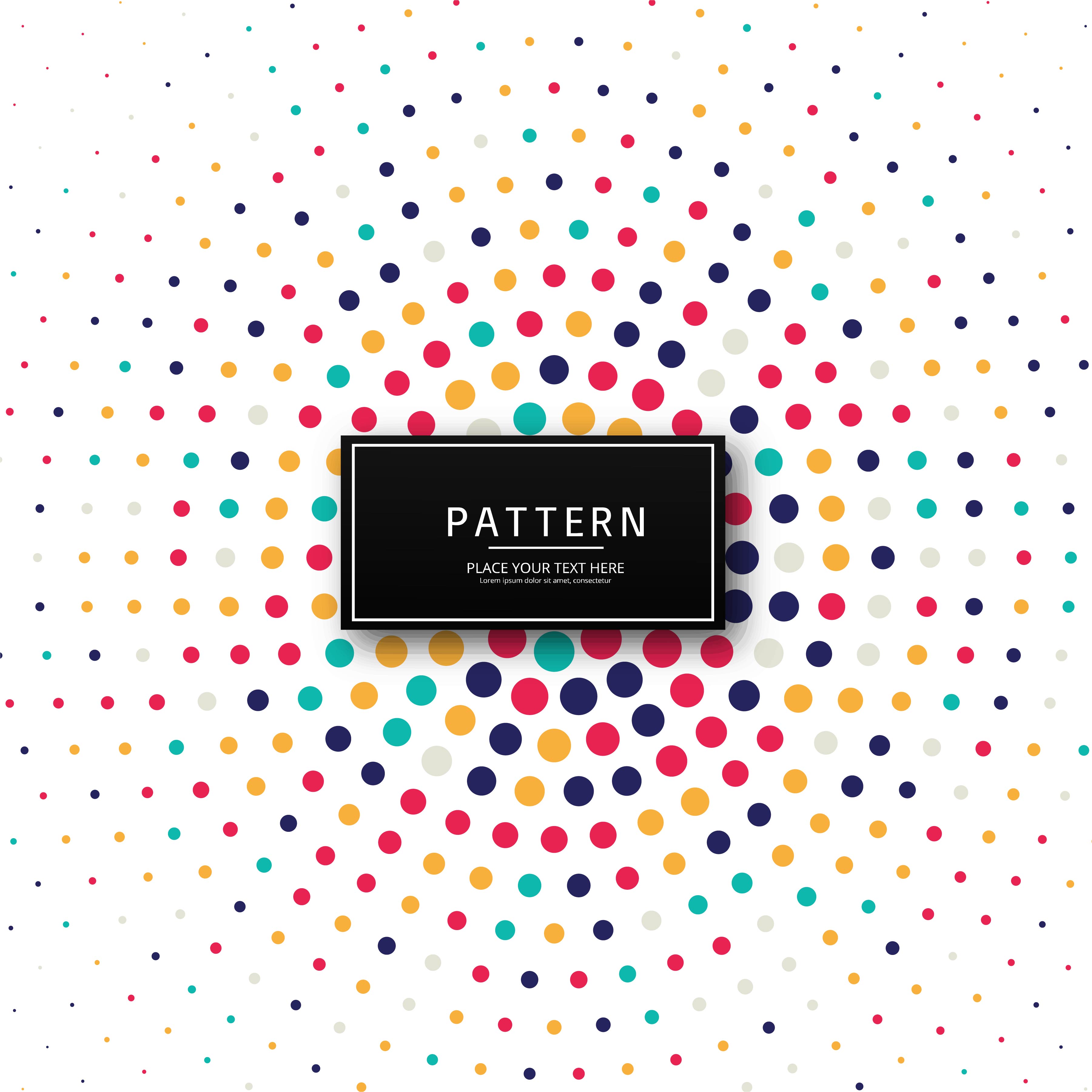Beautiful Colorful Dotted Pattern Background 247004 Vector Art At Vecteezy
