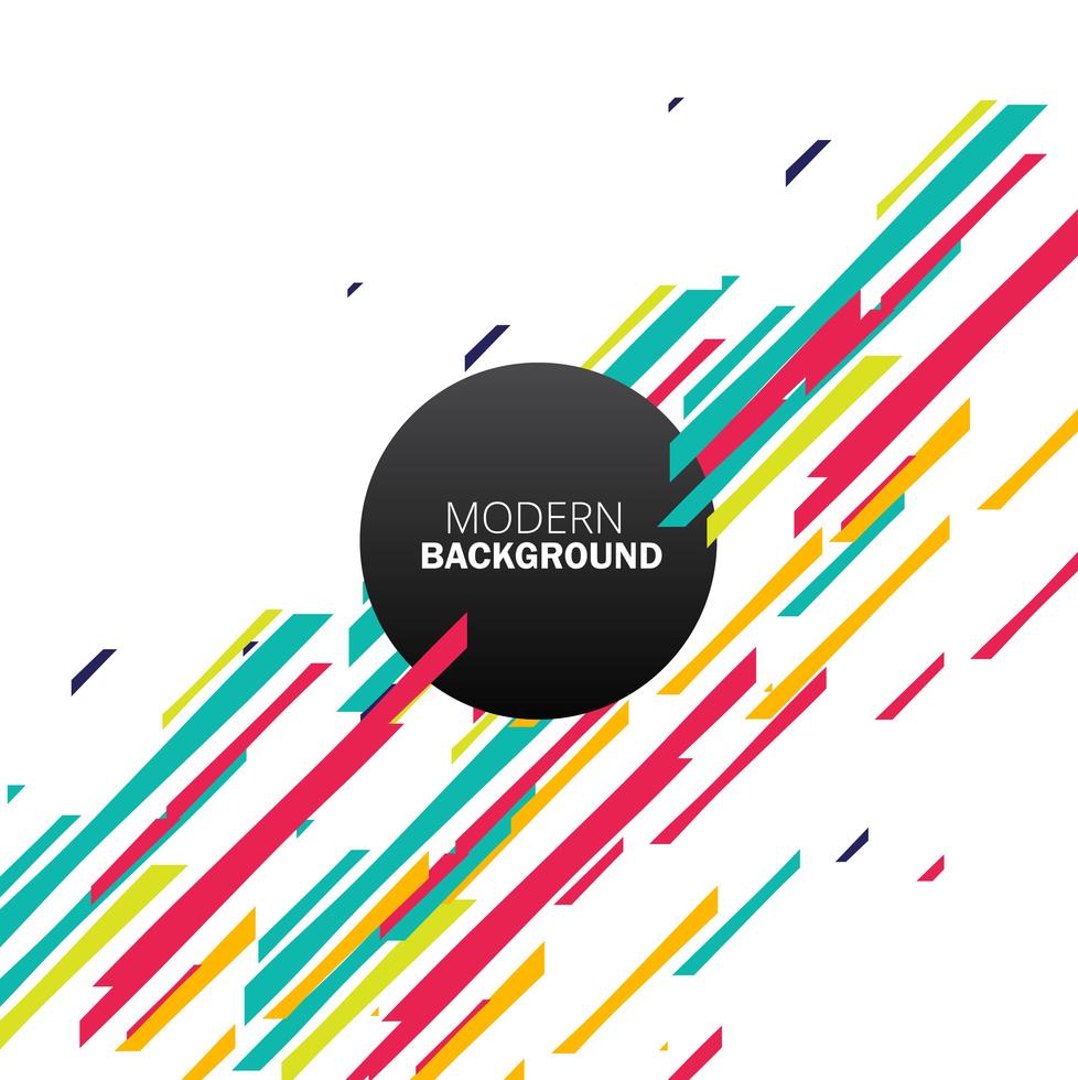 Modern colorful geometric lines background illustration vector 247021 ...