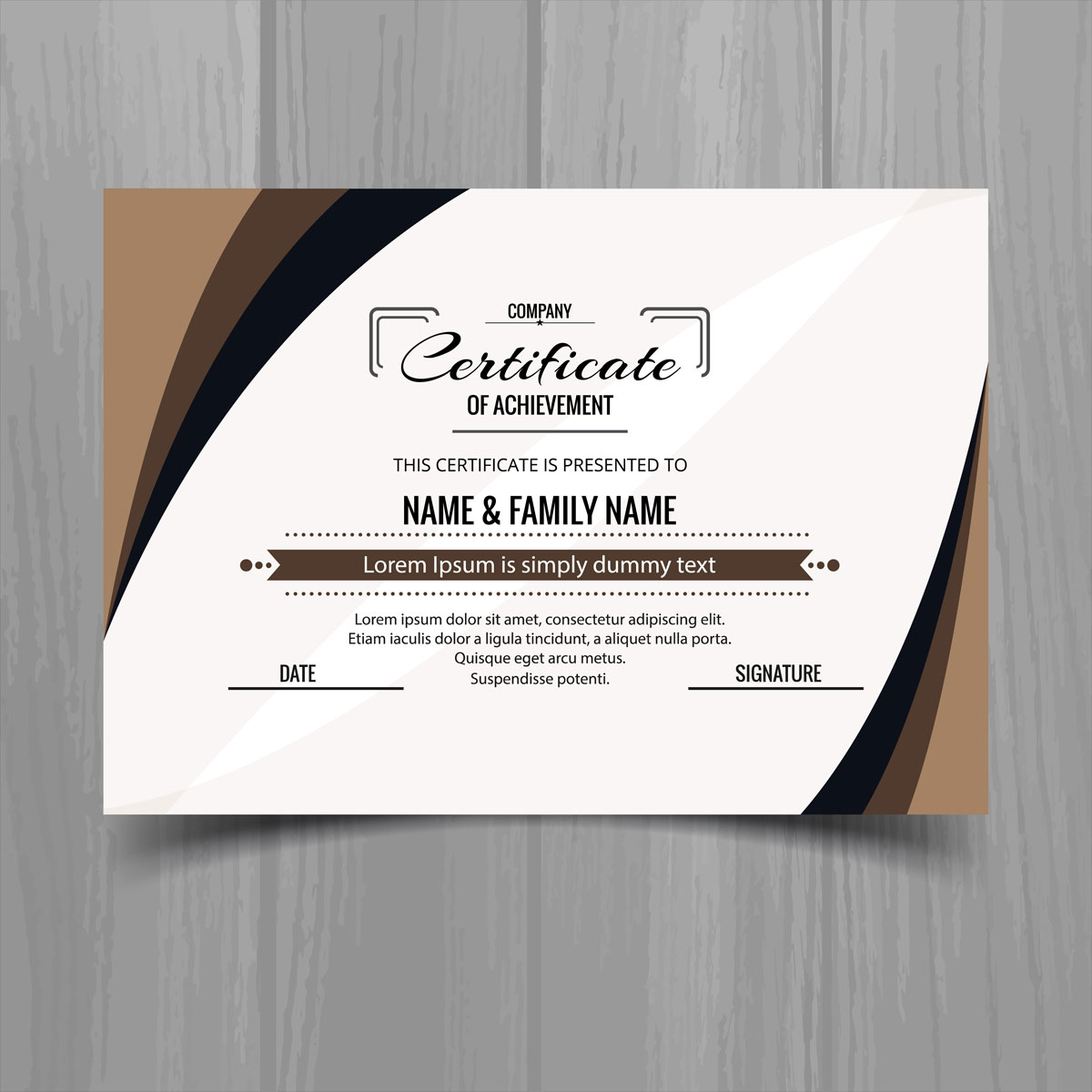 Beautiful Certificate Template Design 250416 Vector Art At Vecteezy
