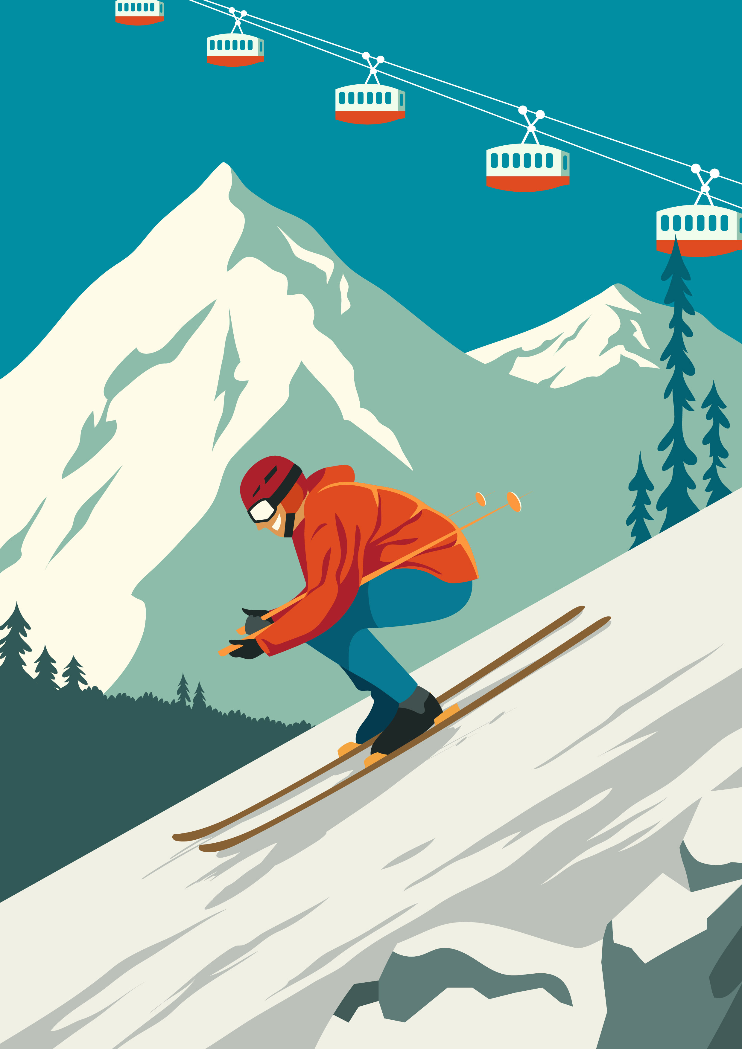 Skier Free Vector Art - (12348 Free Downloads)