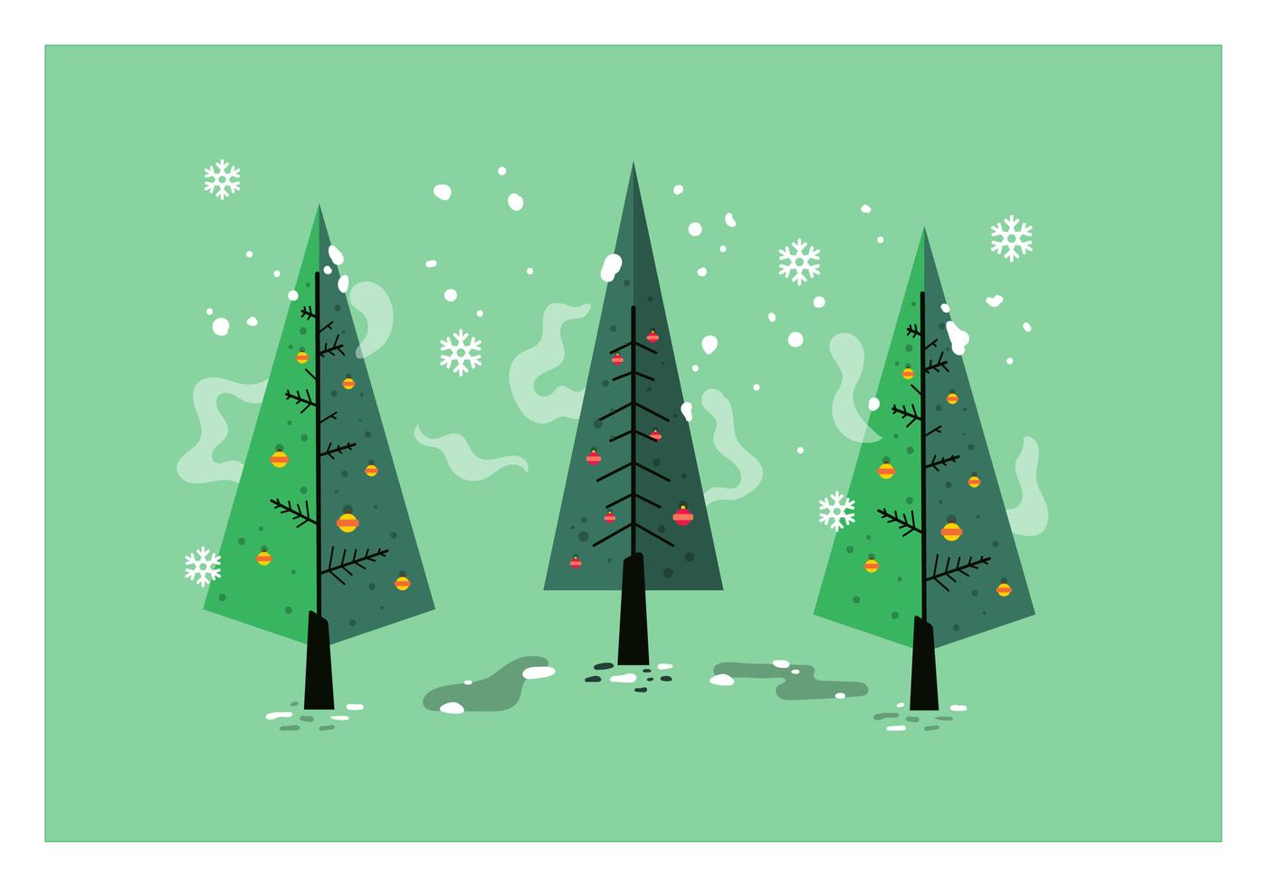 Mid Century Christmas tree Vector 251722 Vector Art at Vecteezy