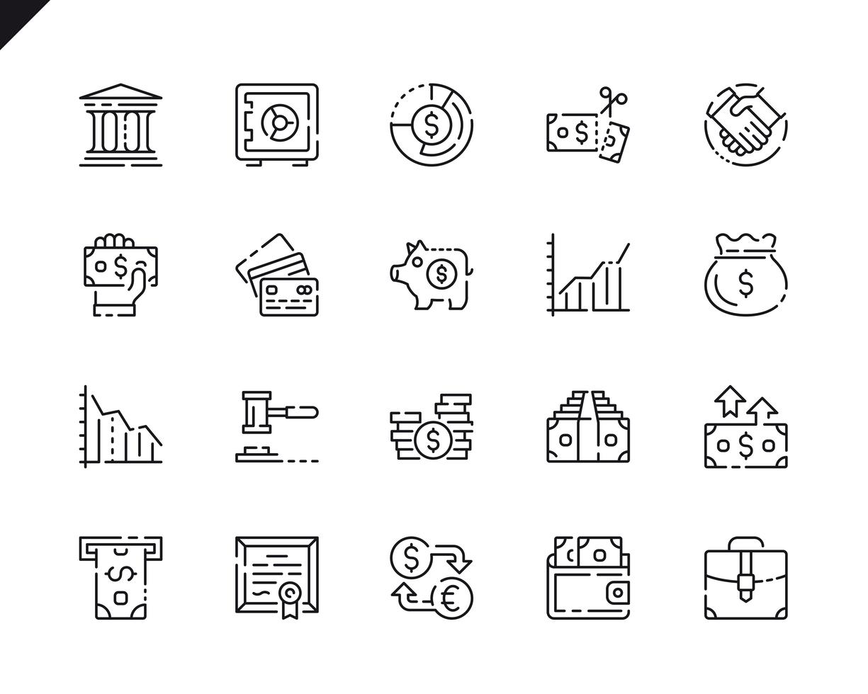 Simple Set Finance Line Icons for Website and Mobile Apps. 252732 ...