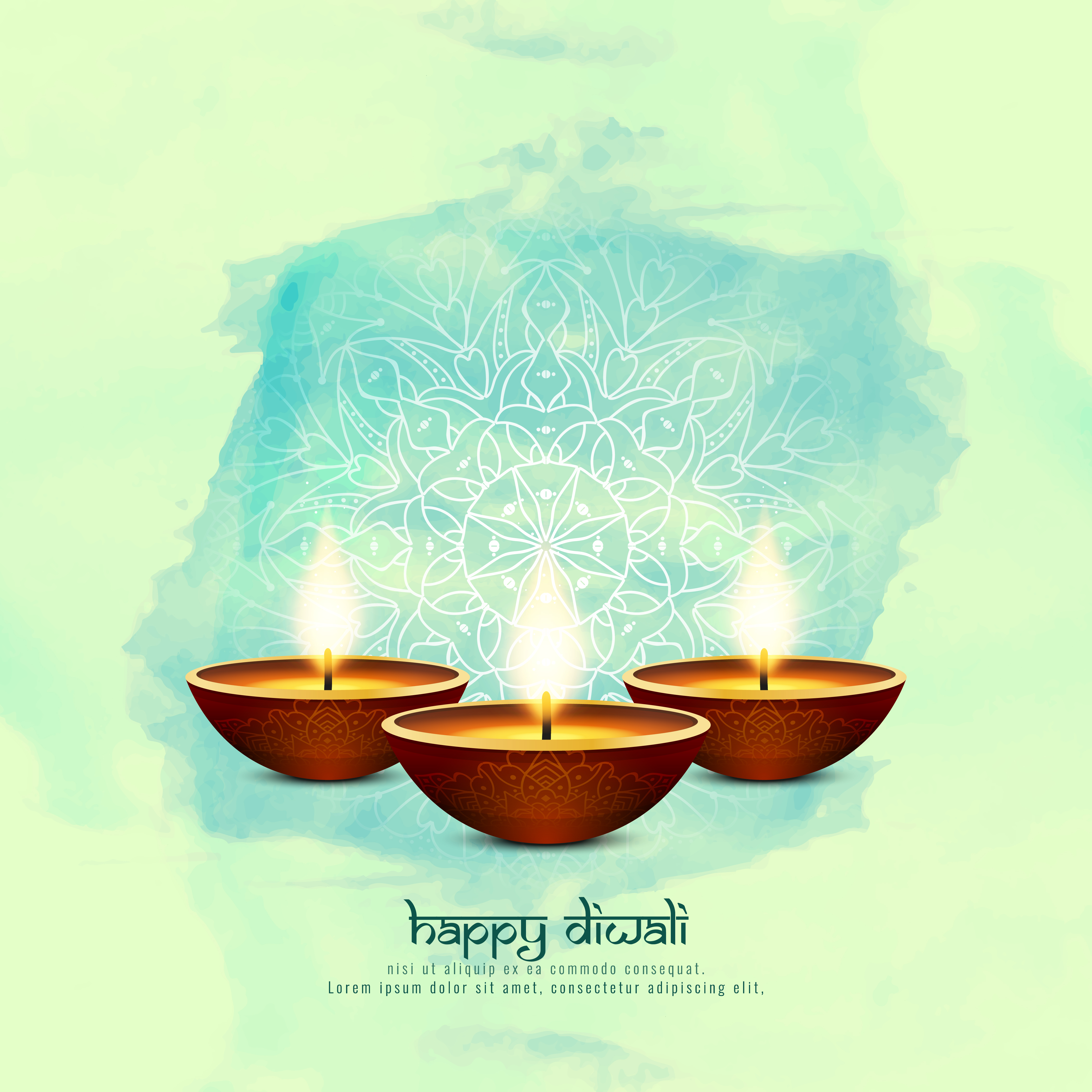 Abstract Beautiful Happy Diwali Festival Greeting Background 253047