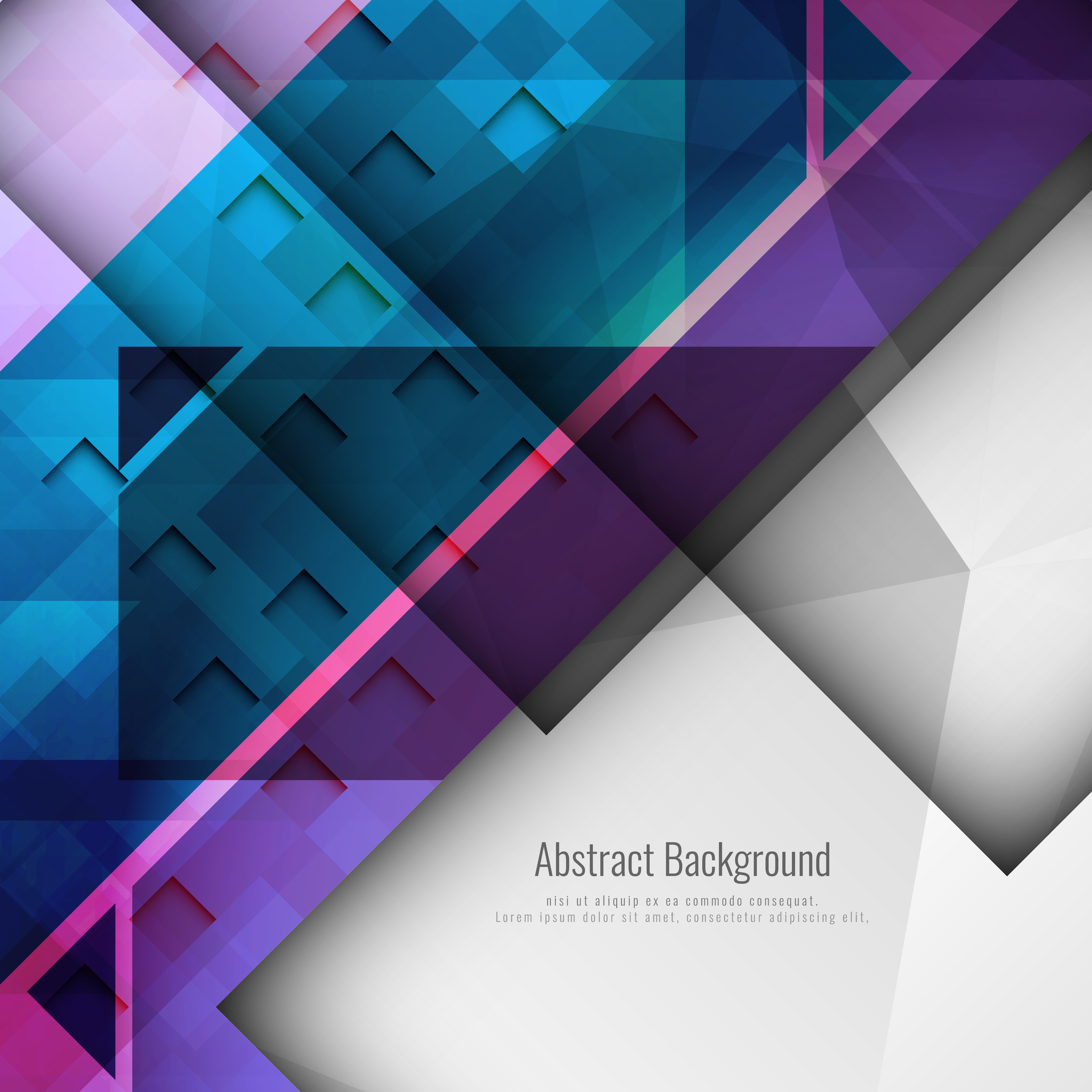 Abstract modern geometric polygonal background 253241 Vector Art at ...
