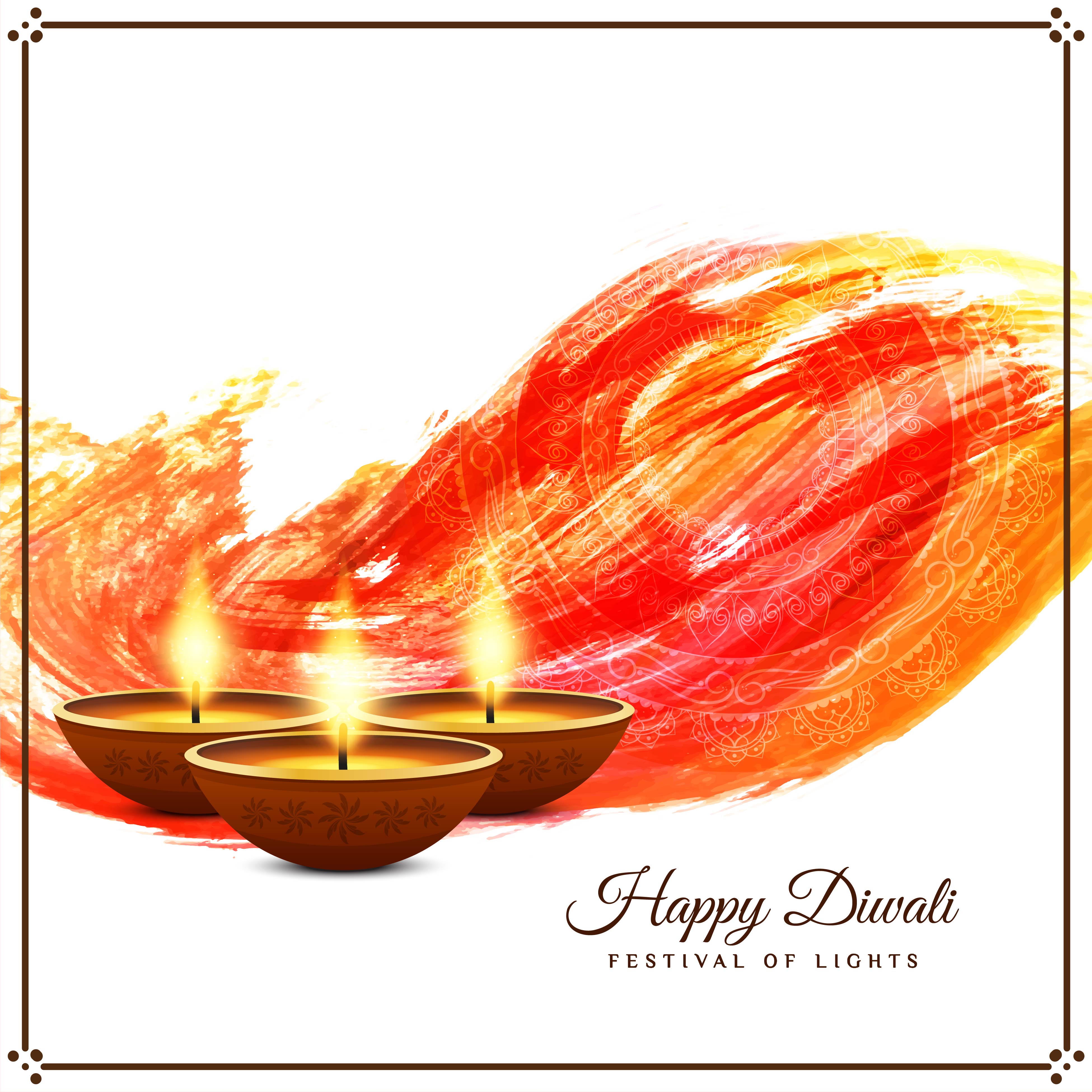 Abstract Happy Diwali Religious Greeting Background 253419 Vector Art