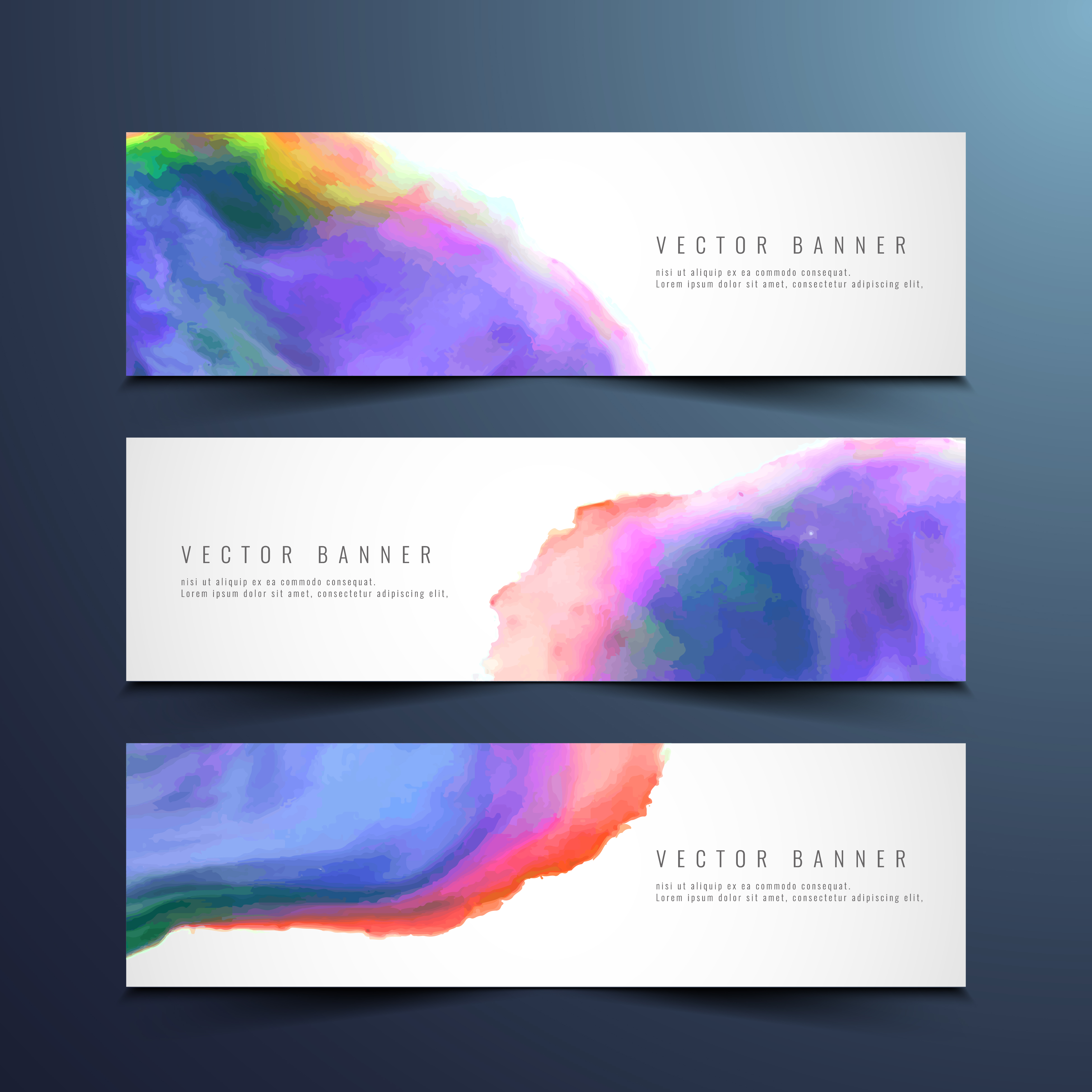 Abstract watercolor banners set 253983 Vector Art at Vecteezy Abstract watercolor banners set 253983 Vector Art at Vecteezy
