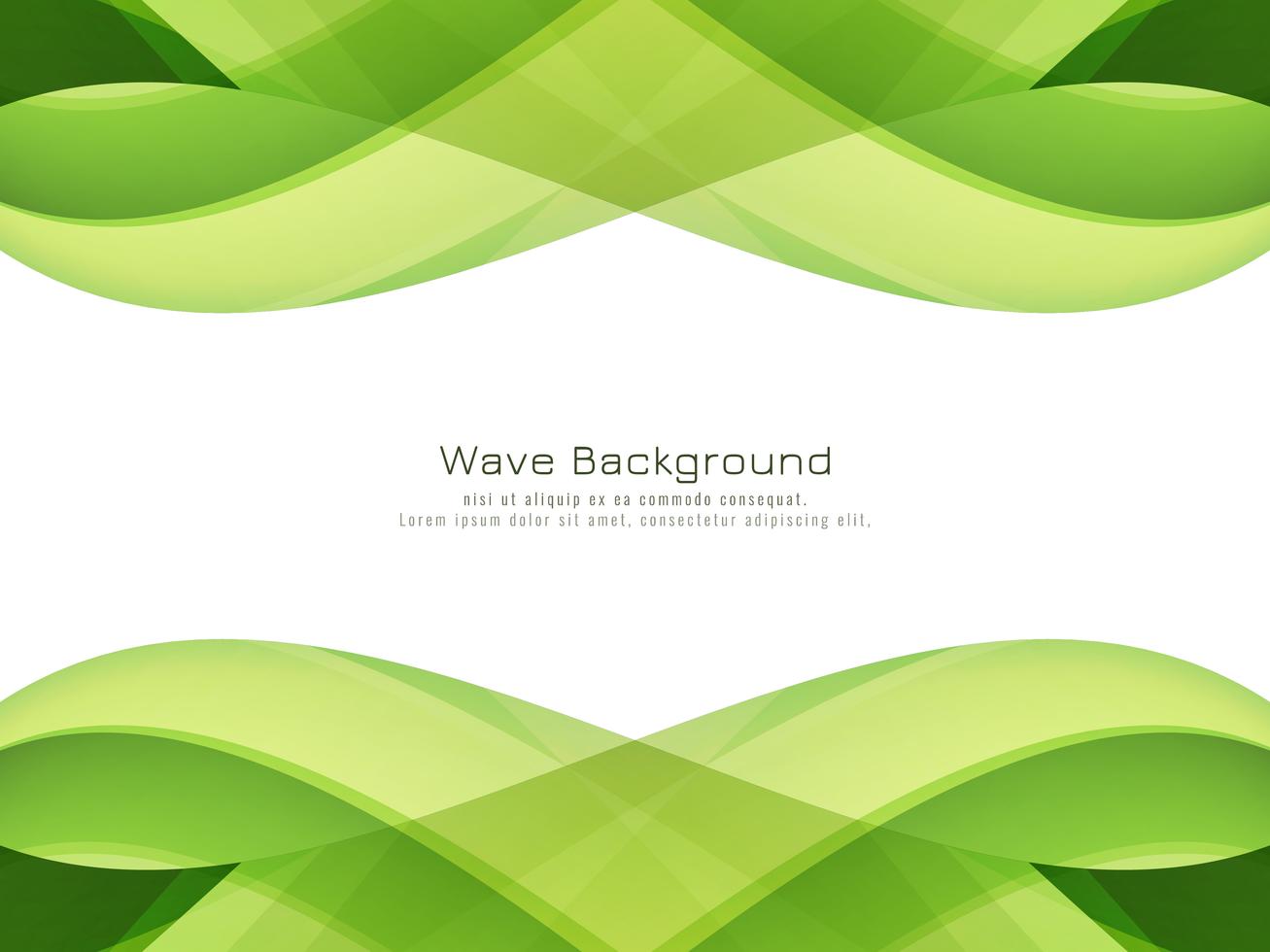 Abstract Green Wavy Background 254100 Vector Art At Vecteezy