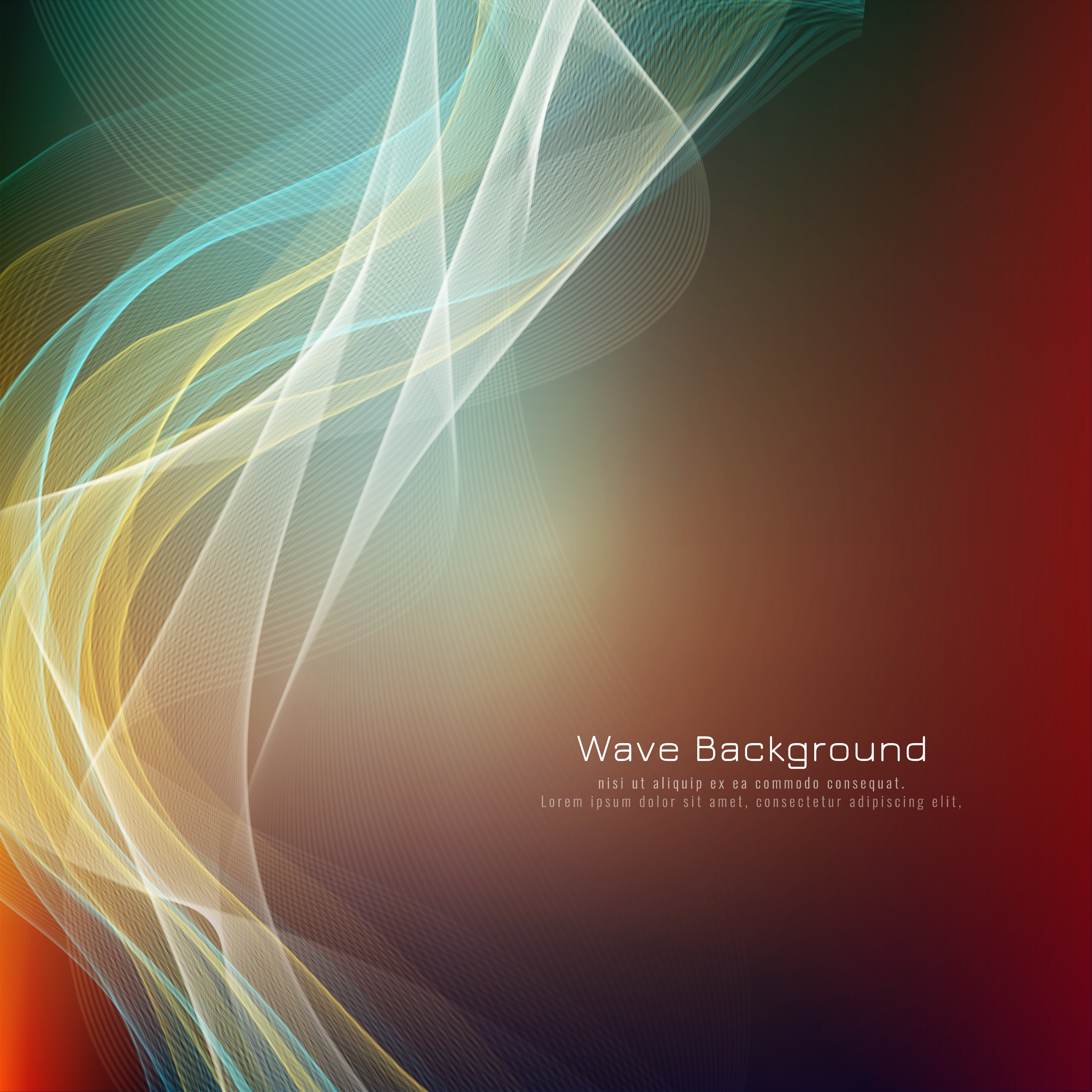 Abstract stylish colorful wave background 254458 Vector Art at Vecteezy
