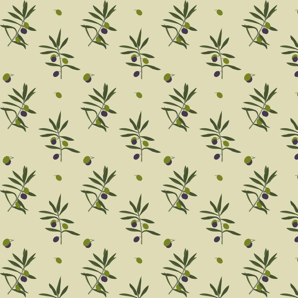 Olive Tree Pattern 256213 Vector Art at Vecteezy