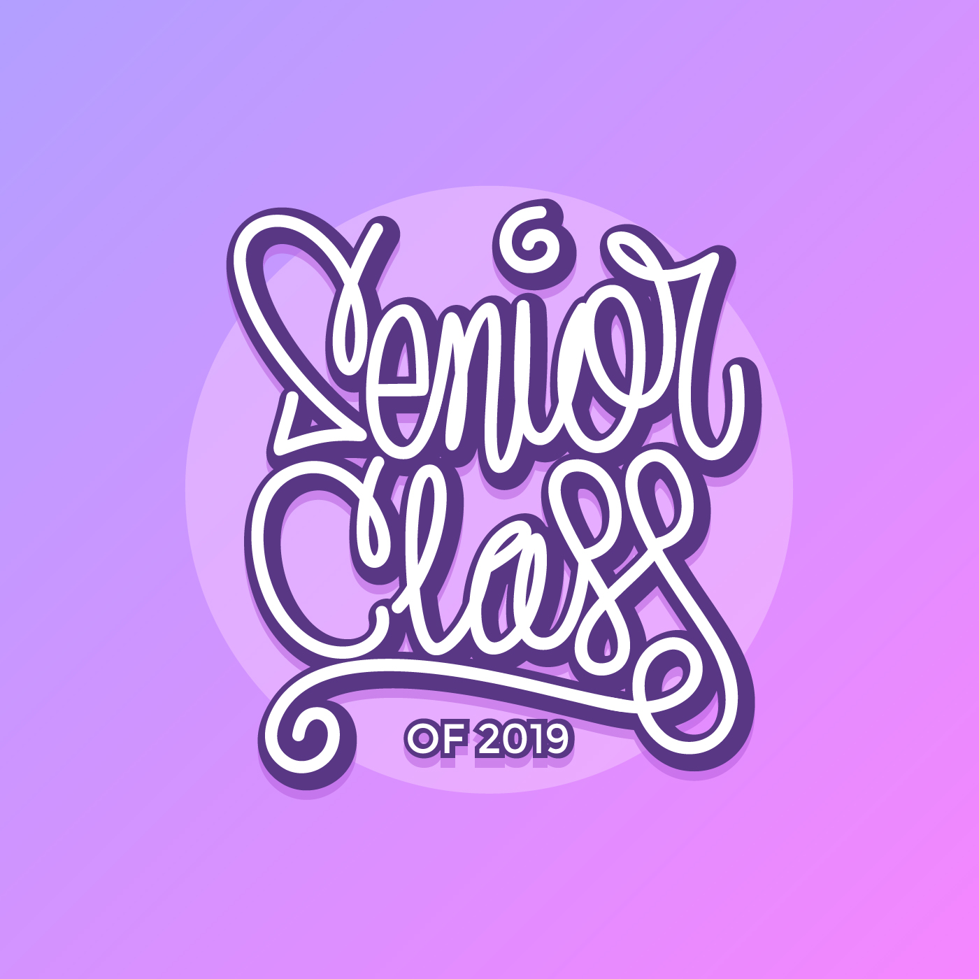 Hand Lettering Senior Class Typography Vector 257621 Vector Art At Vecteezy