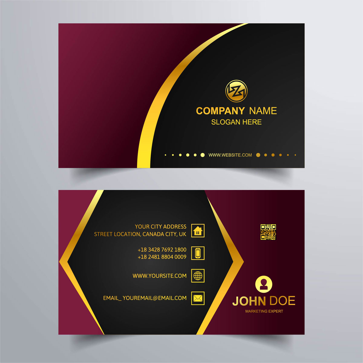 Abstract Stylish Wave Colorful Business Card Template Design 258428