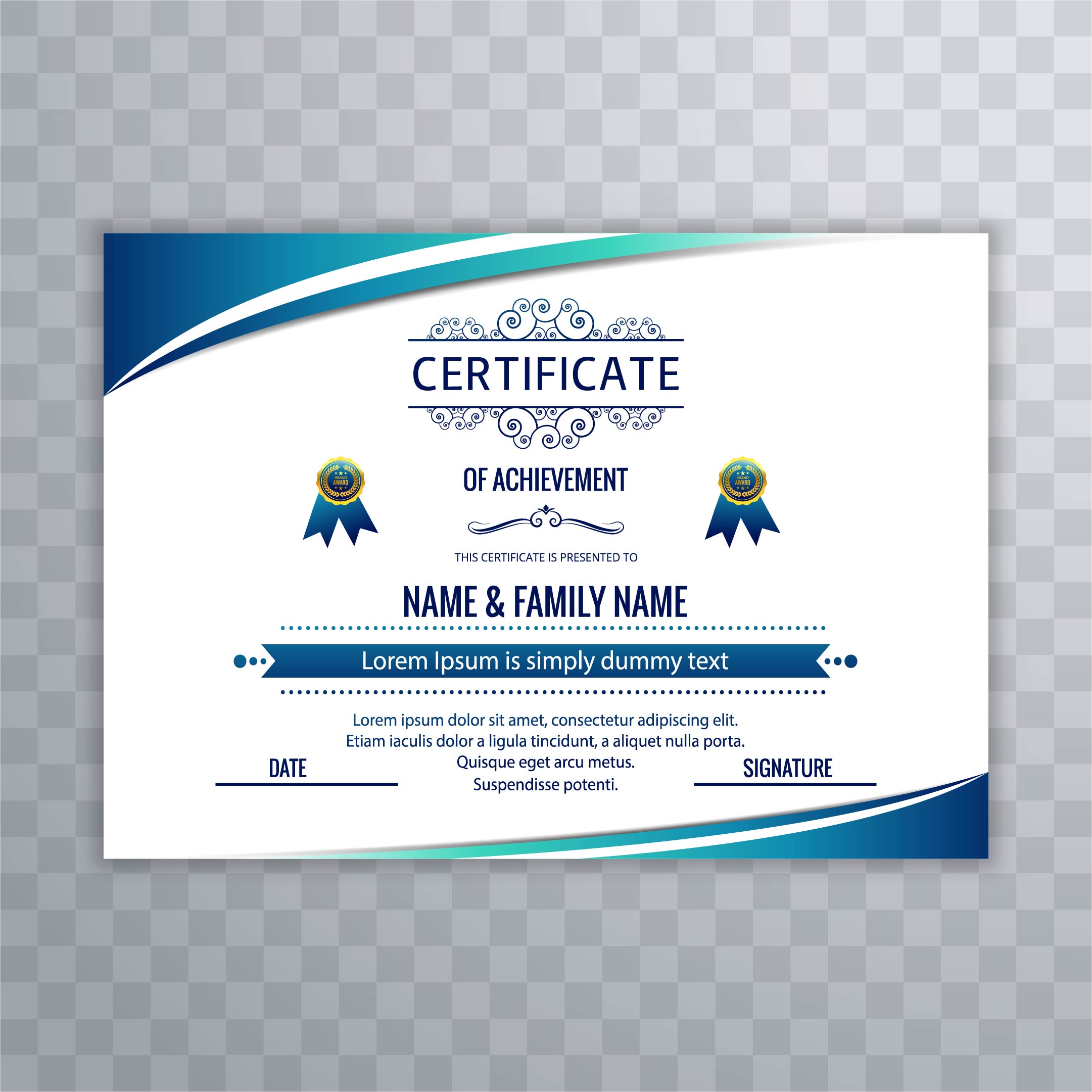 Beautiful creative certificate template design vector 258977 Vector Art ... Beautiful creative certificate template design vector 258977 Vector Art ...