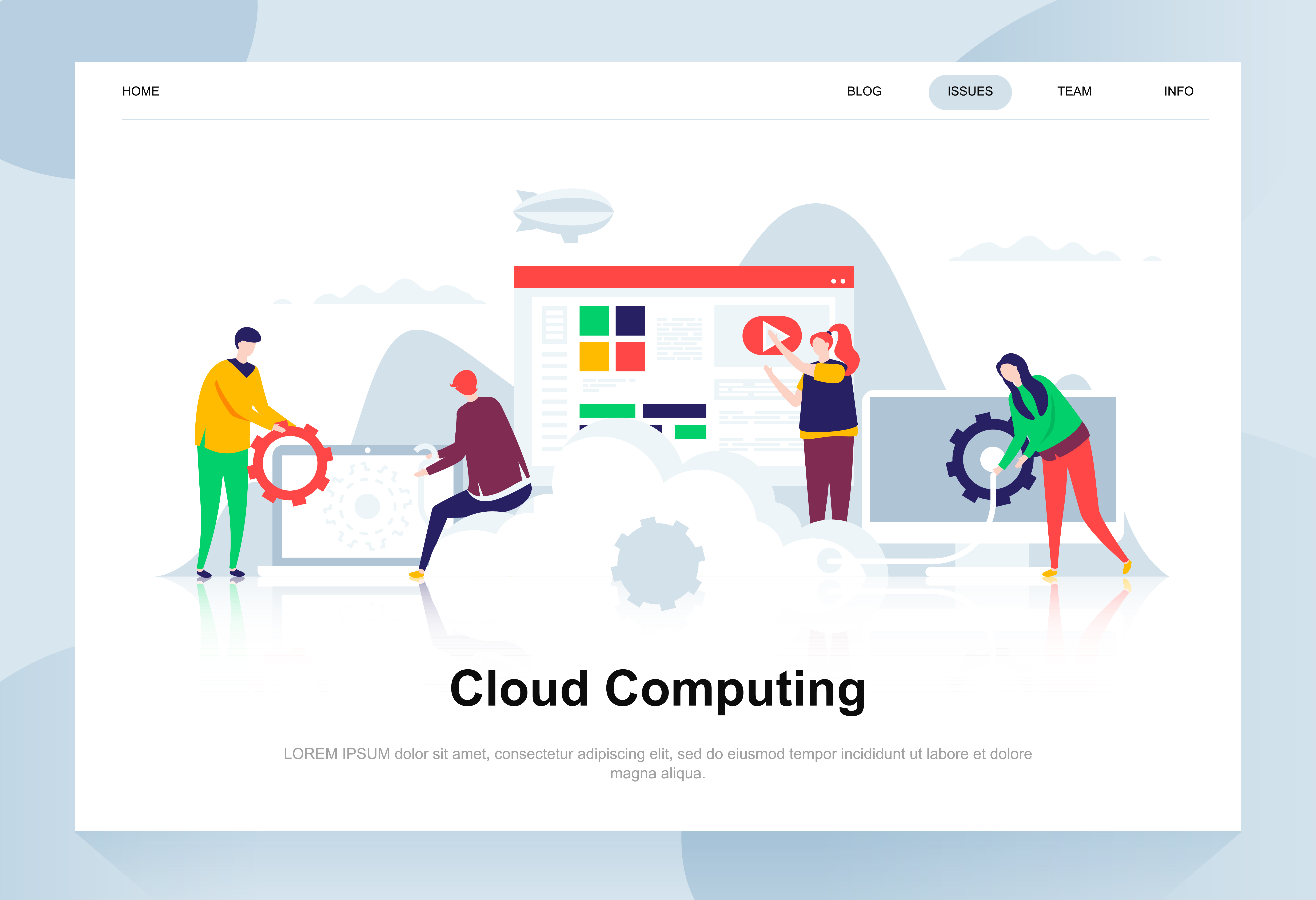 Cloud computing modern flat design concept 260837 Vector Art at Vecteezy Cloud computing modern flat design concept 260837 Vector Art at Vecteezy