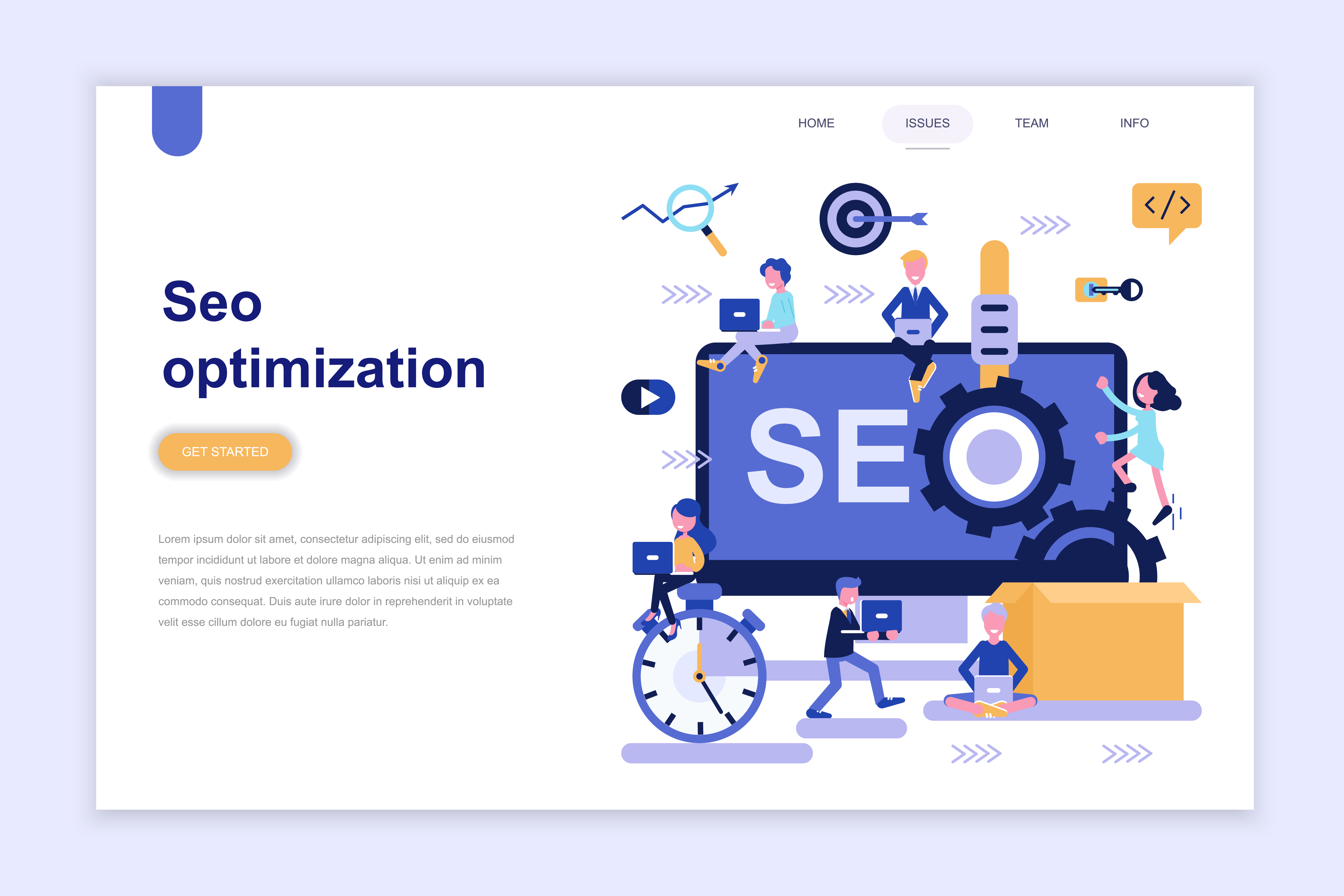 Landing page template of SEO optimization 260860 Vector Art at Vecteezy Landing page template of SEO optimization 260860 Vector Art at Vecteezy