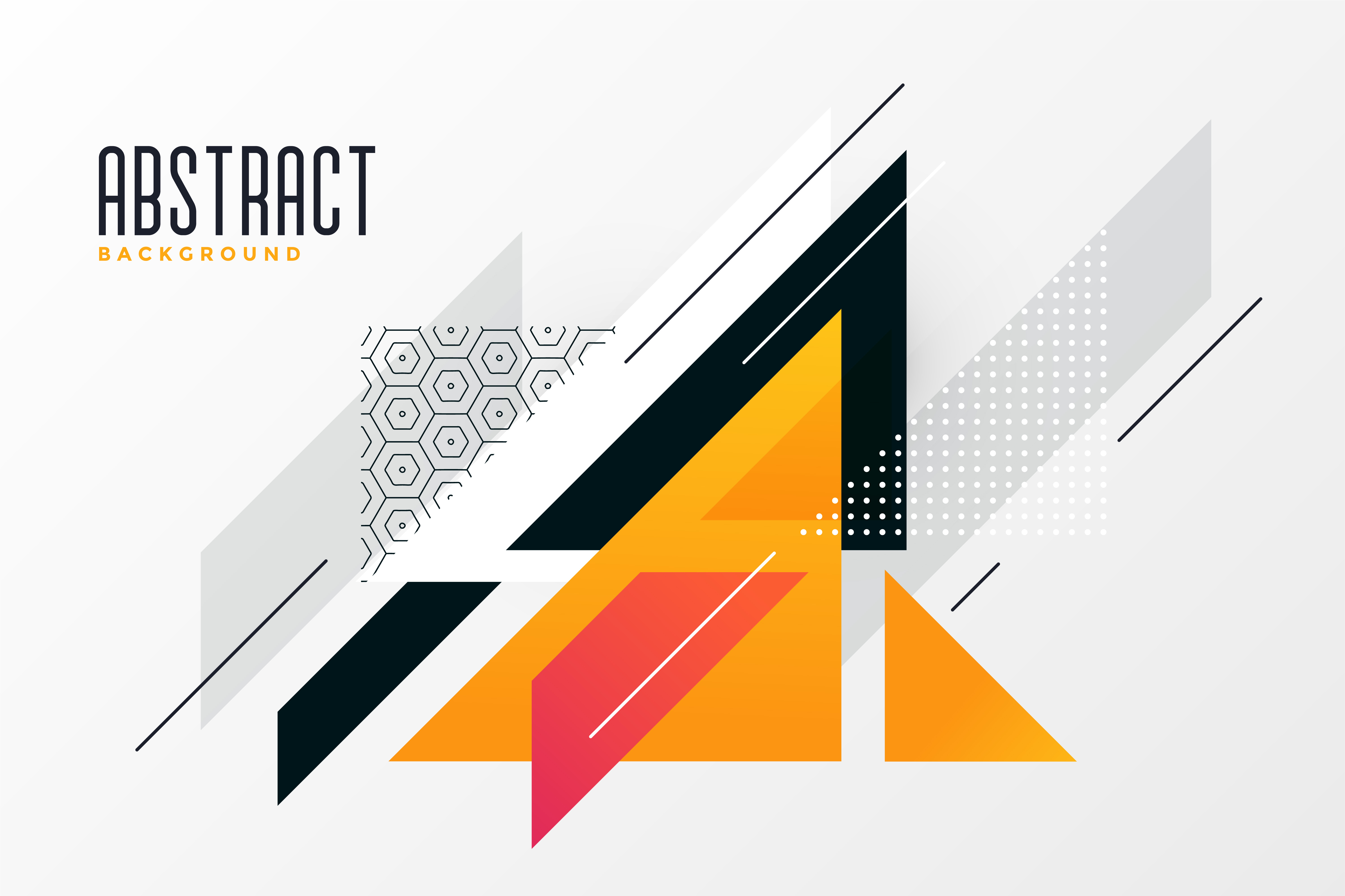 abstract triangles shape memphis background - Download Free Vector Art ...