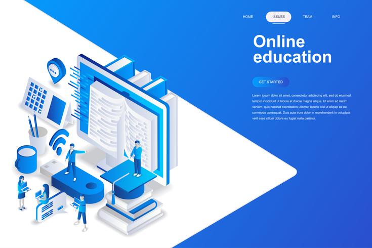 Online education modern flat design isometric concept 262533 Vector Art ... Online education modern flat design isometric concept 262533 Vector Art ...