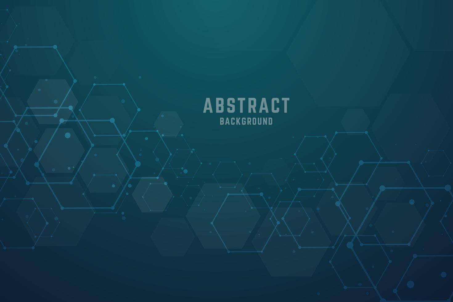Abstract hexagonal molecular structures background with copy spa 262618 Vector Art at Vecteezy