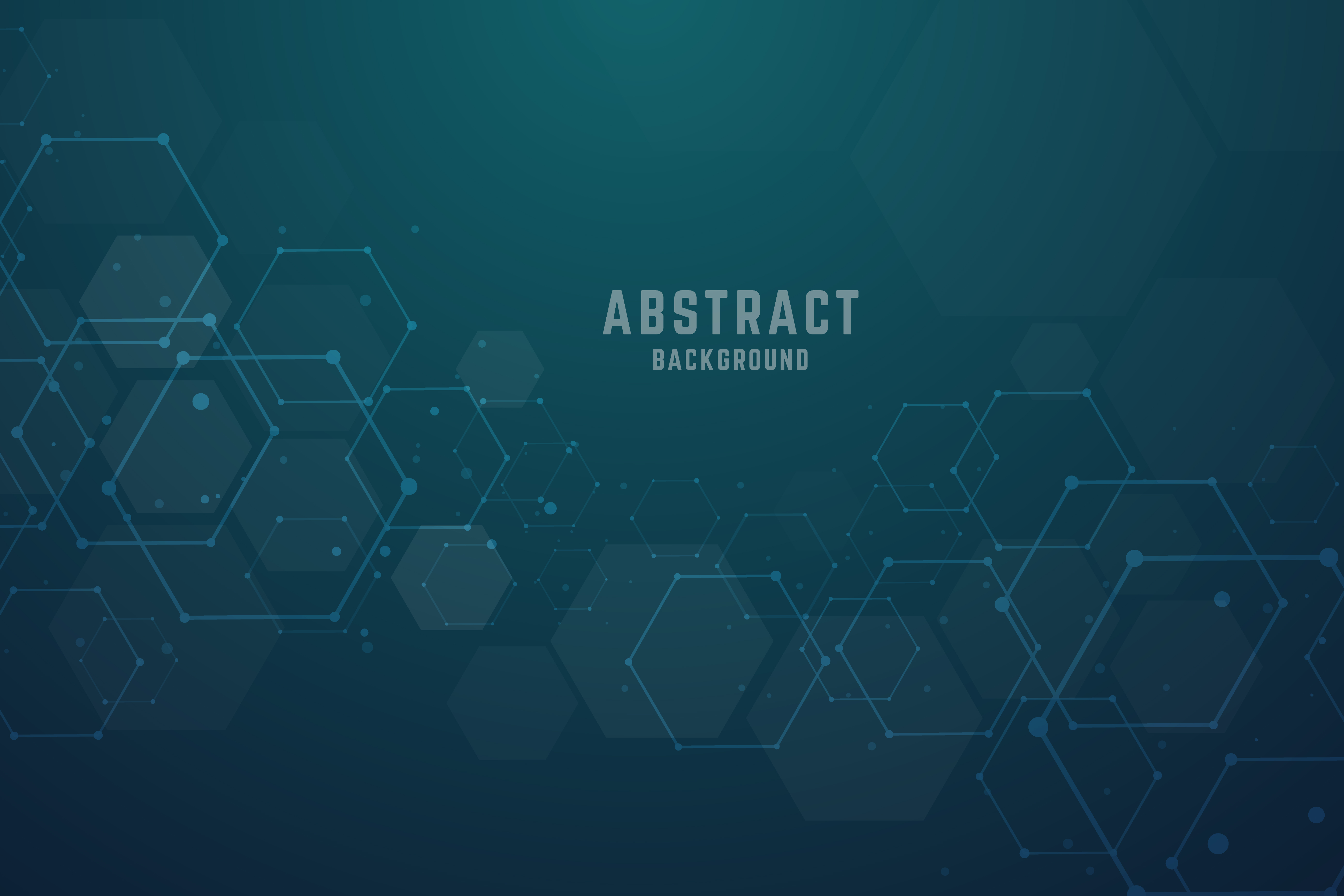 Abstract Hexagonal Molecular Structures Background With Copy Spa 262618