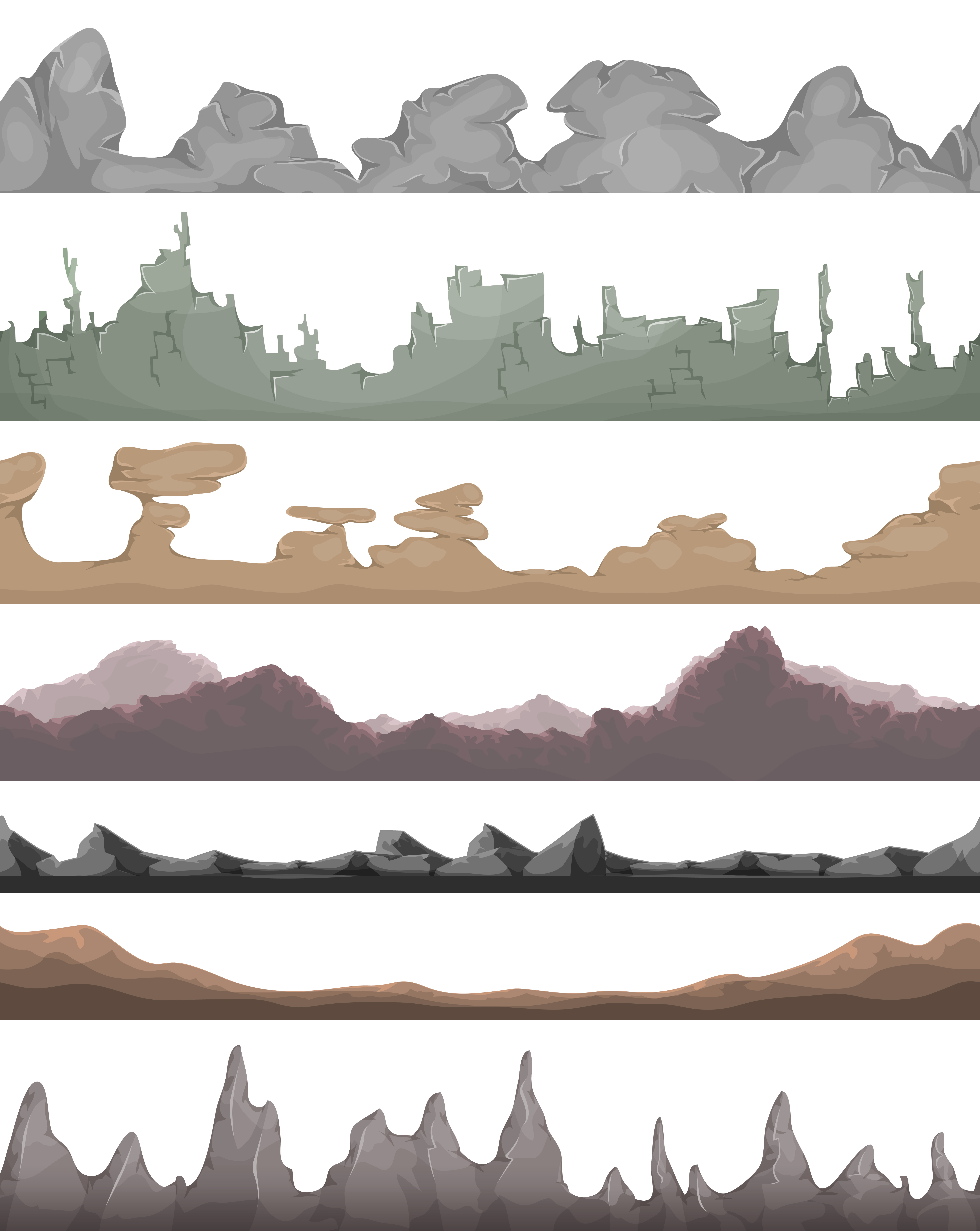 Seamless Landscape Grounds For Game Ui 264899 Vector Art at Vecteezy Seamless Landscape Grounds For Game Ui 264899 Vector Art at Vecteezy