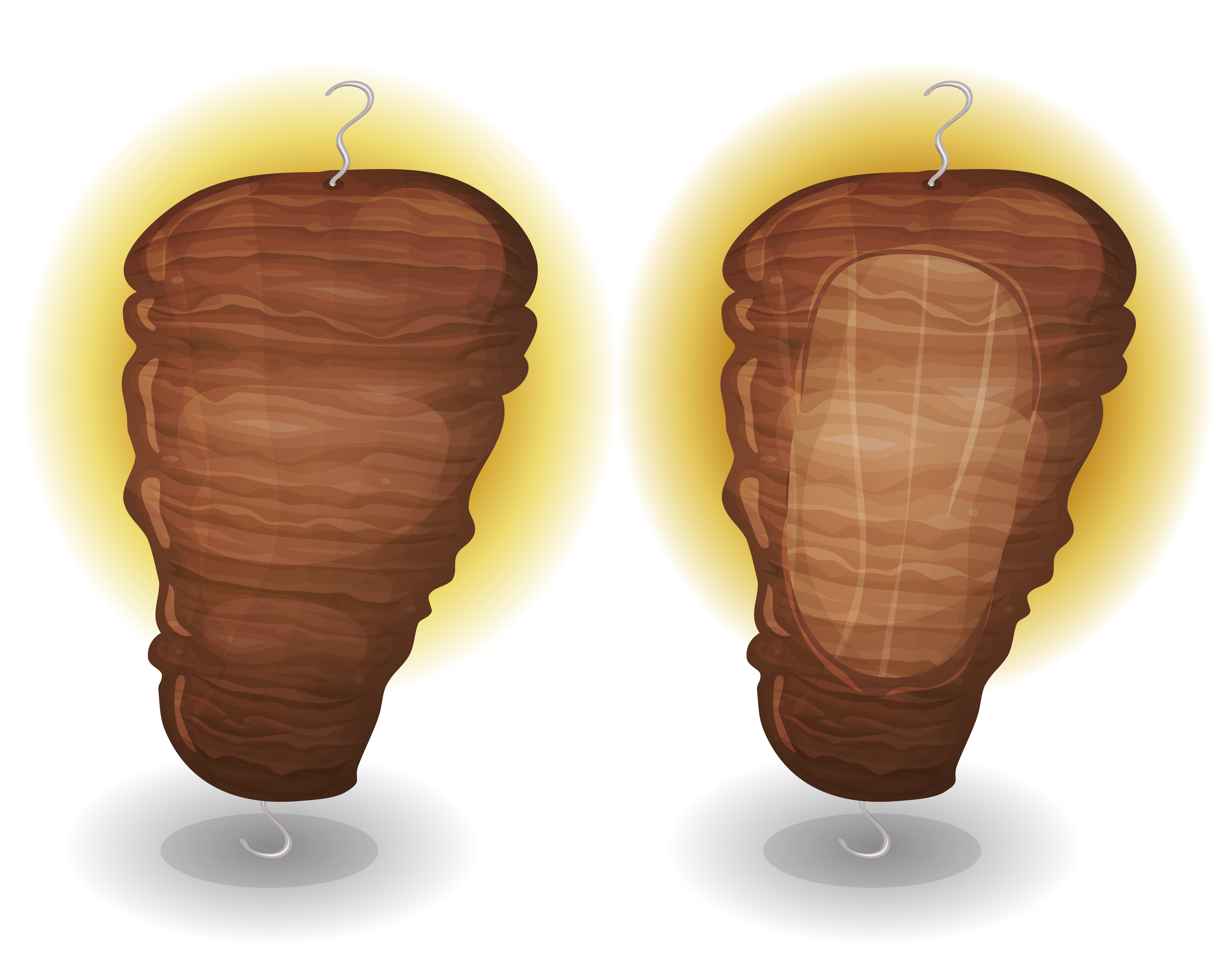 Doner Kebab Halal Meat 265015 Vector Art at Vecteezy