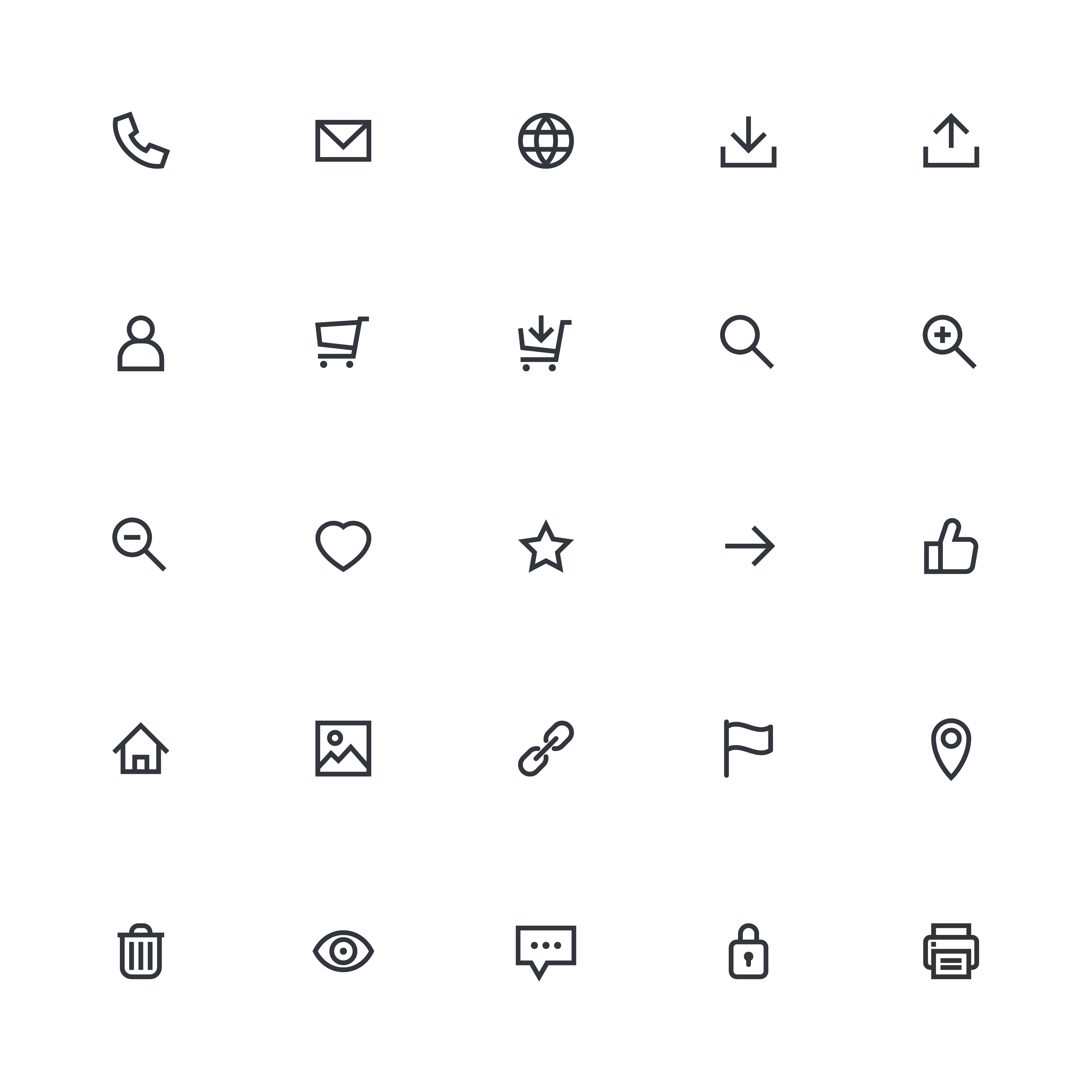 Most Used Webdesign Icons Ui Set 265839 Vector Art At Vecteezy