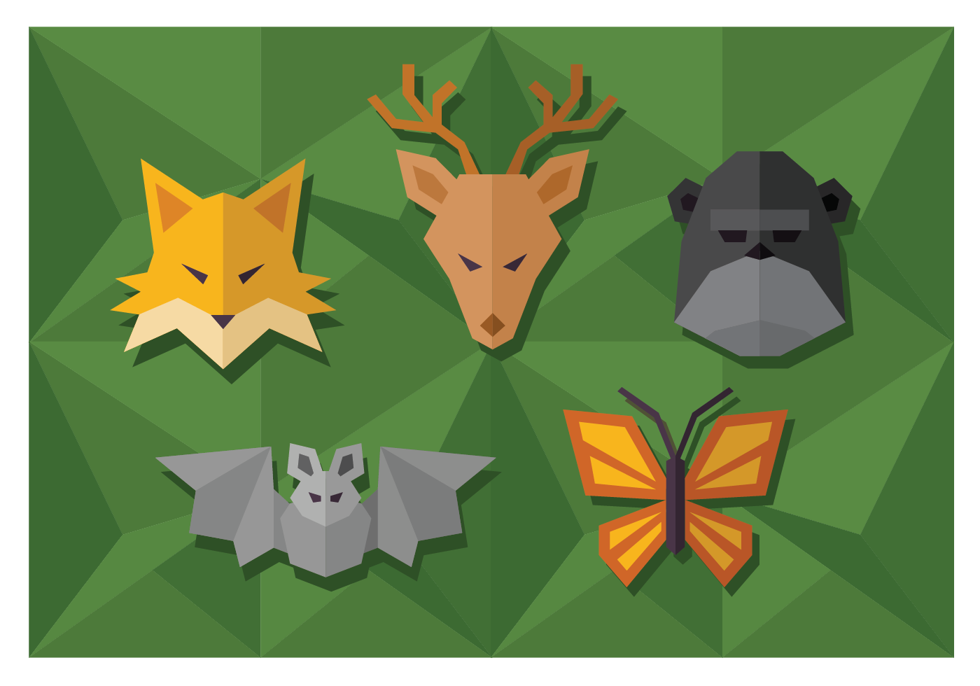 Geometric Simple Shape Animals 266361 Vector Art at Vecteezy Geometric Simple Shape Animals 266361 Vector Art at Vecteezy