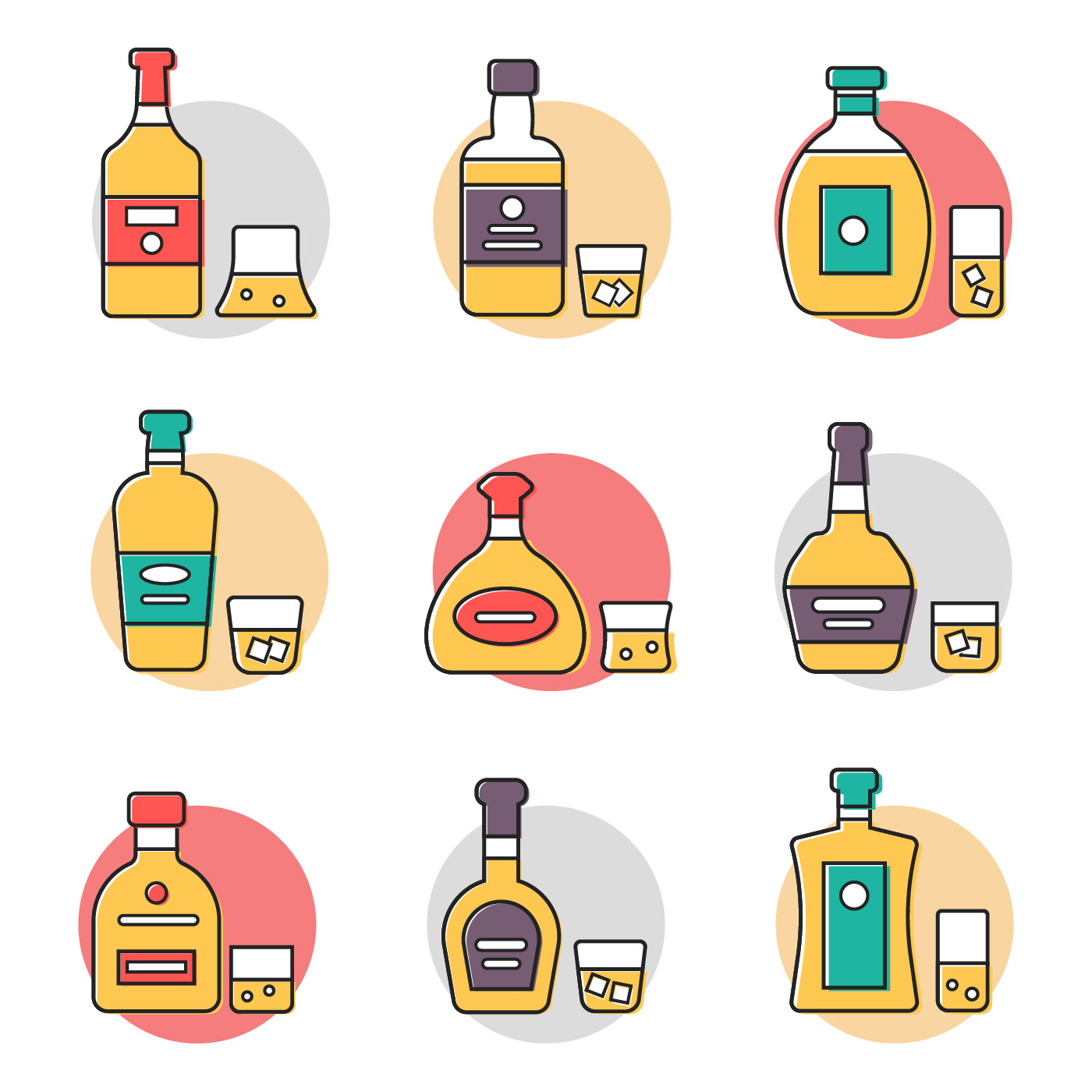 Bourbon Collection Vector 266378 Vector Art at Vecteezy Bourbon Collection Vector 266378 Vector Art at Vecteezy