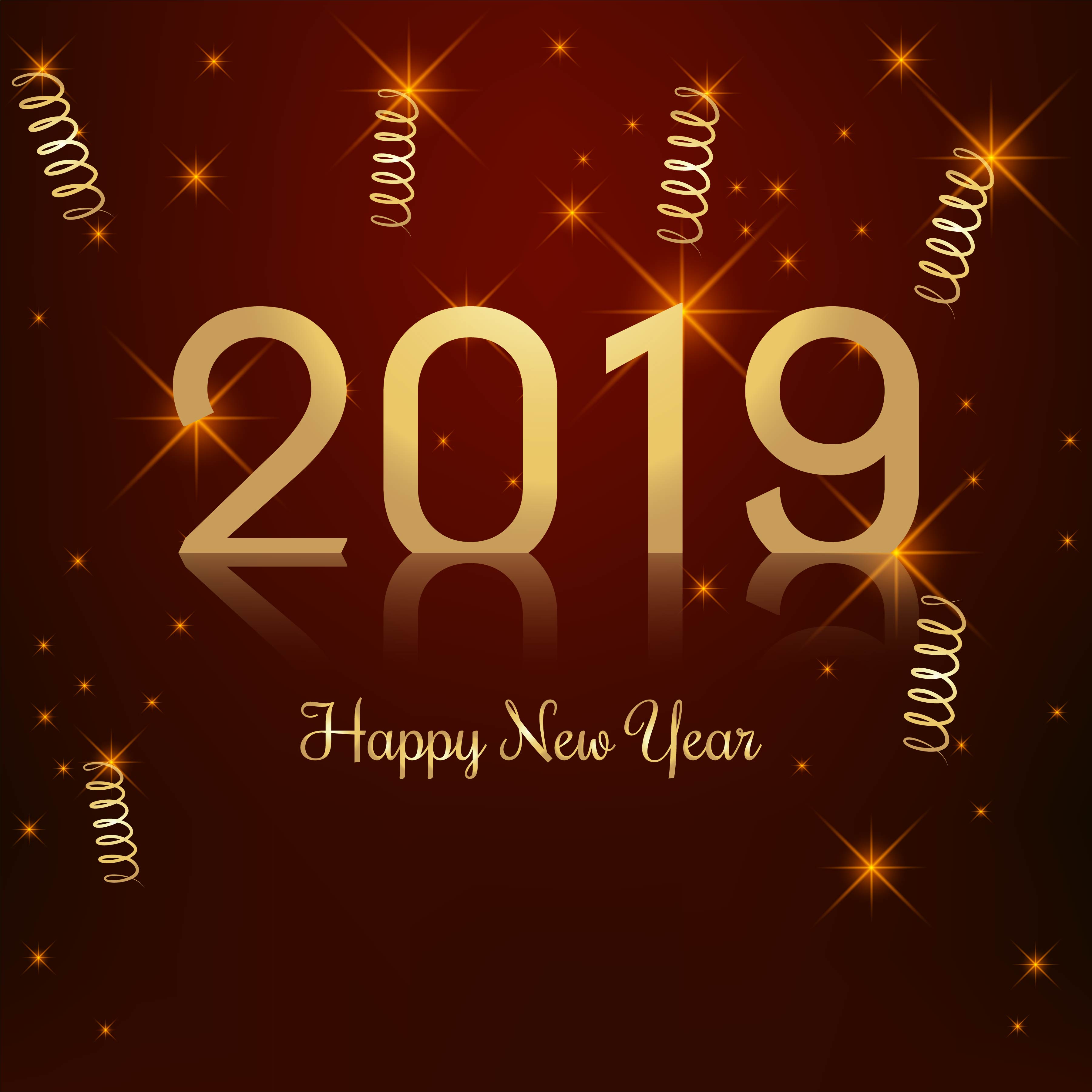 Beautiful Happy New Year 2019 with celebration colorful backgrou 266511 ...