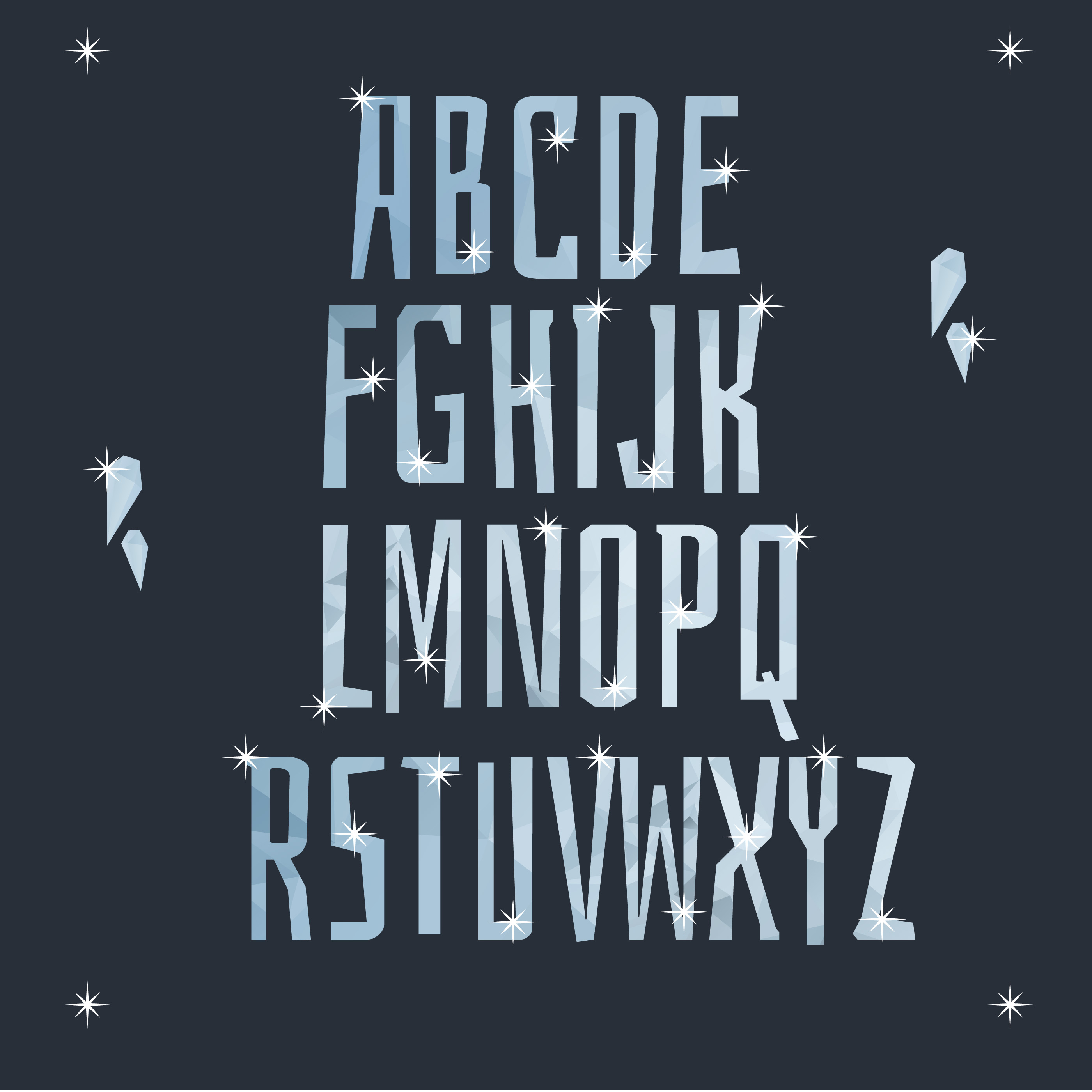 Icy Alphabet Vector 268680 Vector Art at Vecteezy Icy Alphabet Vector 268680 Vector Art at Vecteezy