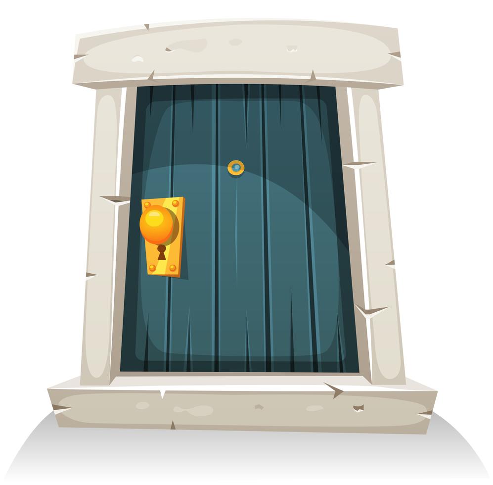Ilustraci N Vectorial De Dibujos Animados De Una Puerta Abierta Por La ... Ilustraci N Vectorial De Dibujos Animados De Una Puerta Abierta Por La ...