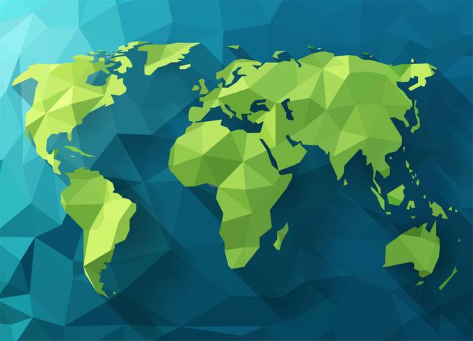 Vector polygonal world map 271674 Vector Art at Vecteezy Vector polygonal world map 271674 Vector Art at Vecteezy