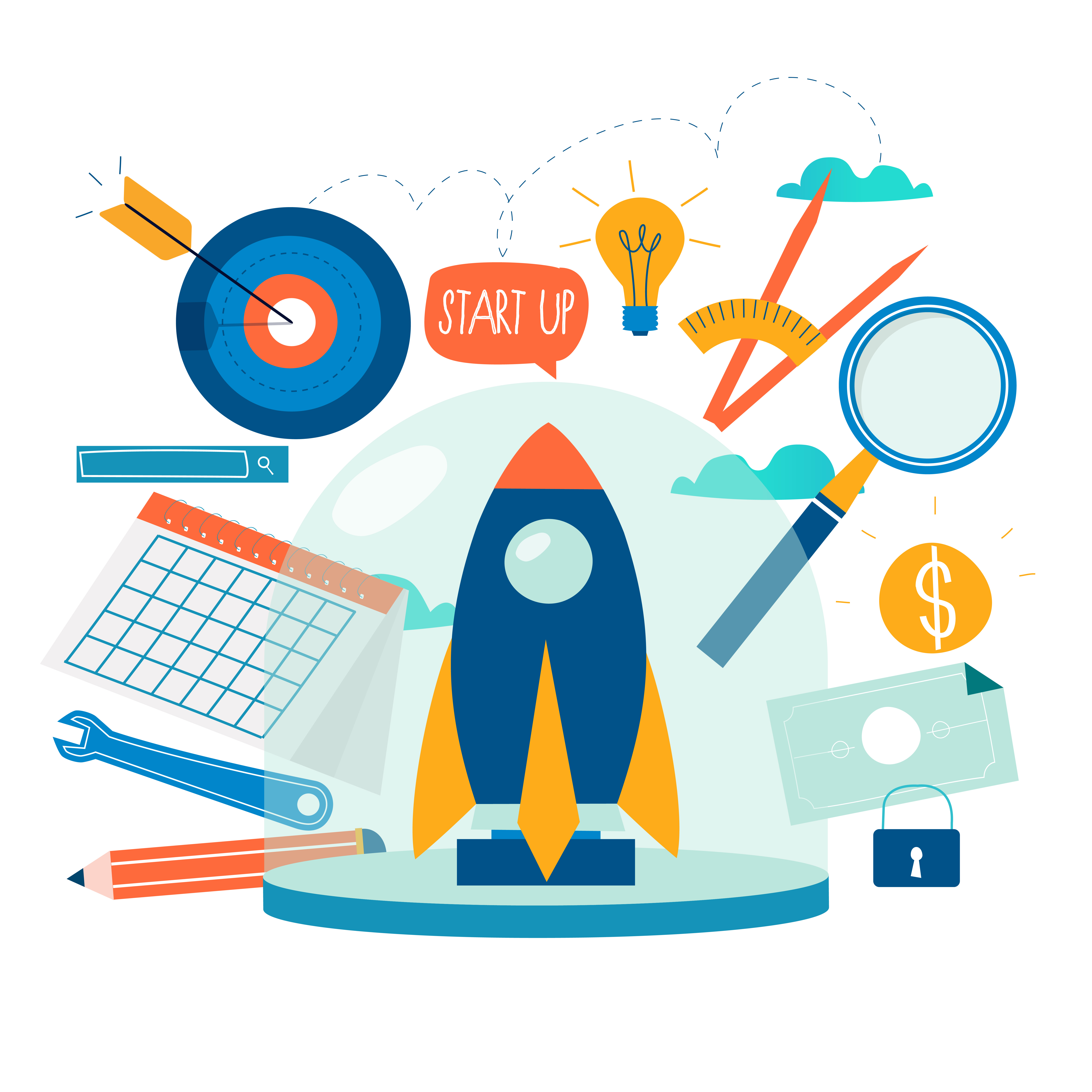 Business project startup process 272109 Vector Art at Vecteezy Business project startup process 272109 Vector Art at Vecteezy