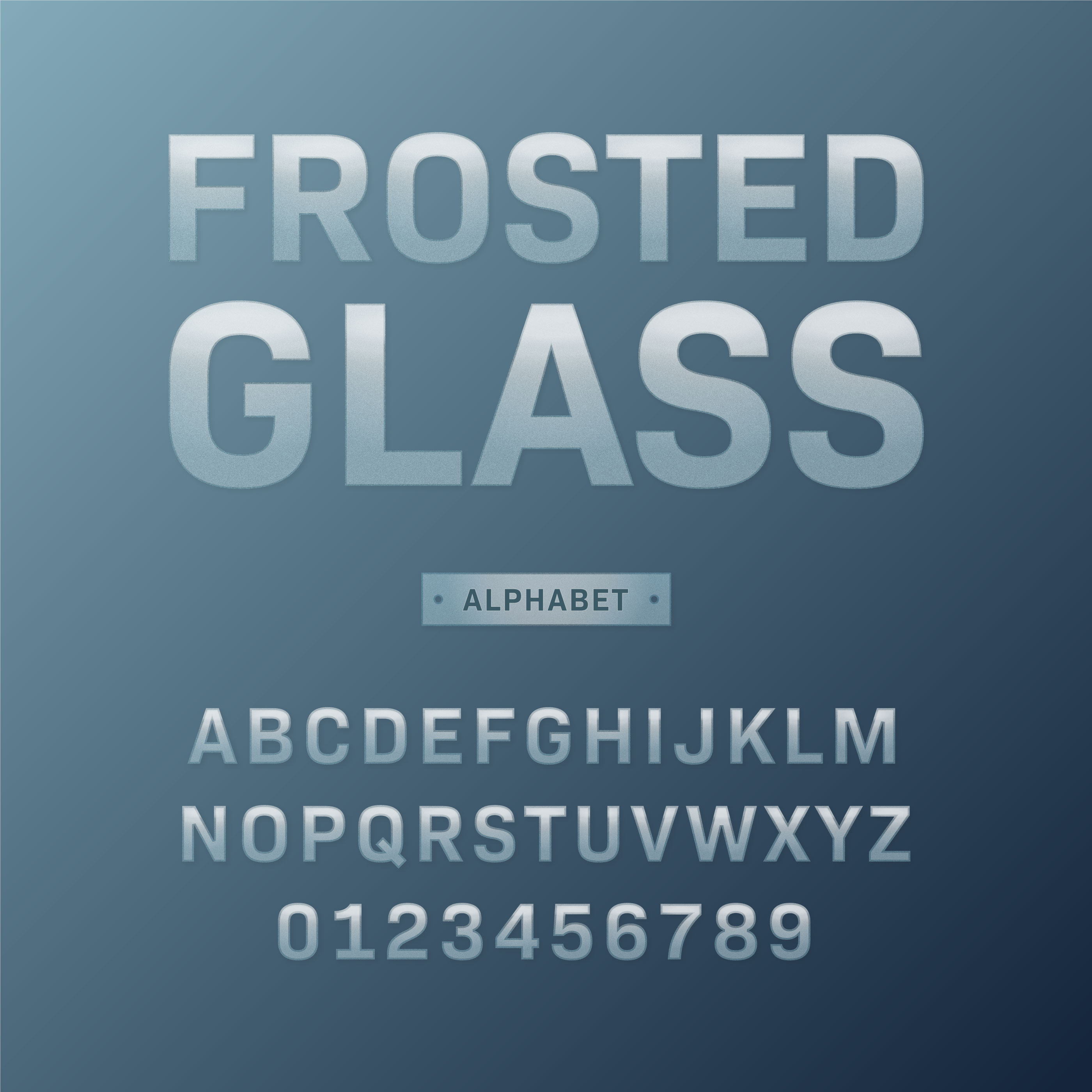 Frosted Glass Alphabet Vector Set 273363 Vector Art At Vecteezy